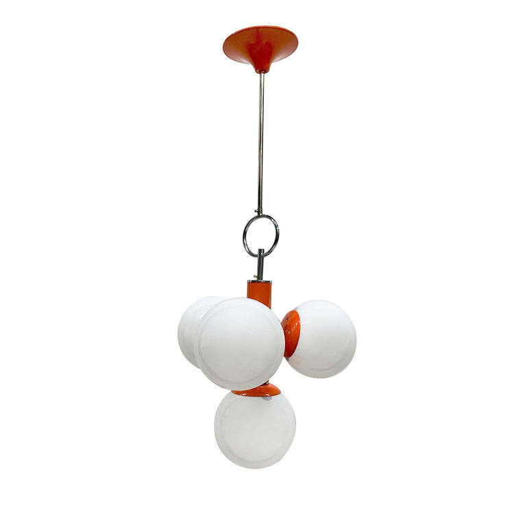 Stilnovo 4-Light Orange Chandelier Enrico Neri & C. snc | Artemest