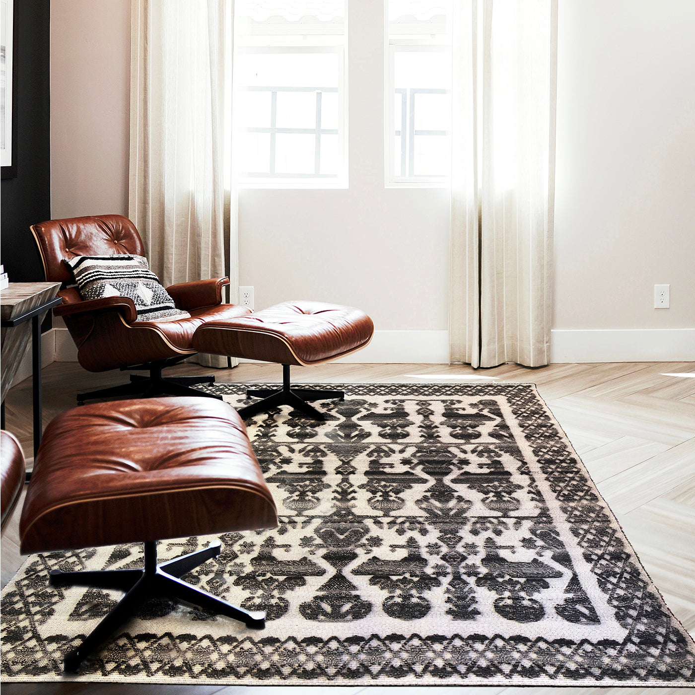 Uccello Fiorito Patterned Rug Sartapp | Artemest