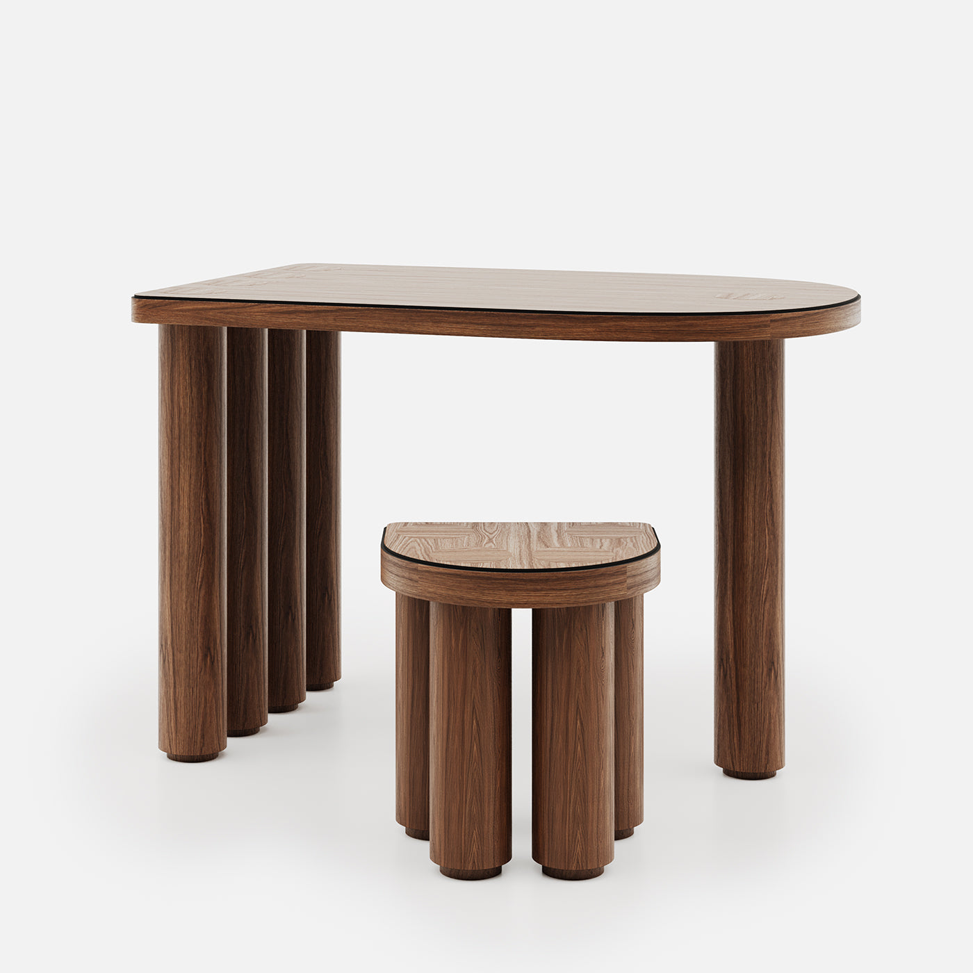 Roma Oak Wood Stool studiointervallo | Artemest