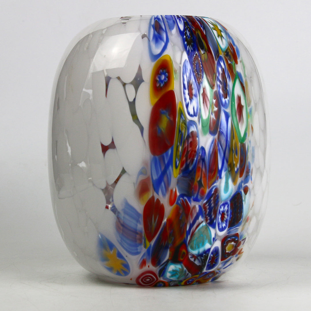 Murrina Polychrome Dotted Vase Officine di Murano 1295 | Artemest
