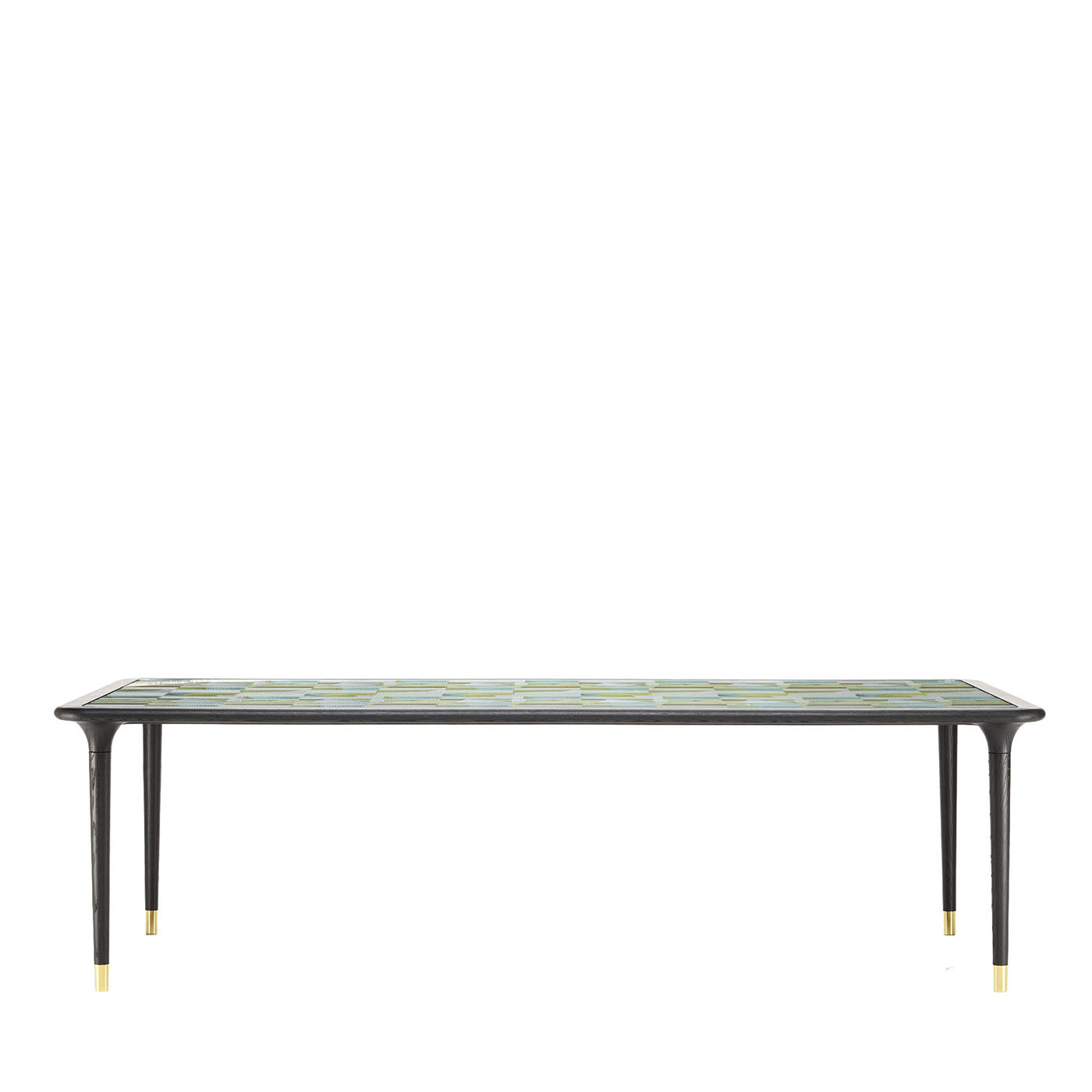 Caius Retangular Moka Dining Table Black Tie | Artemest