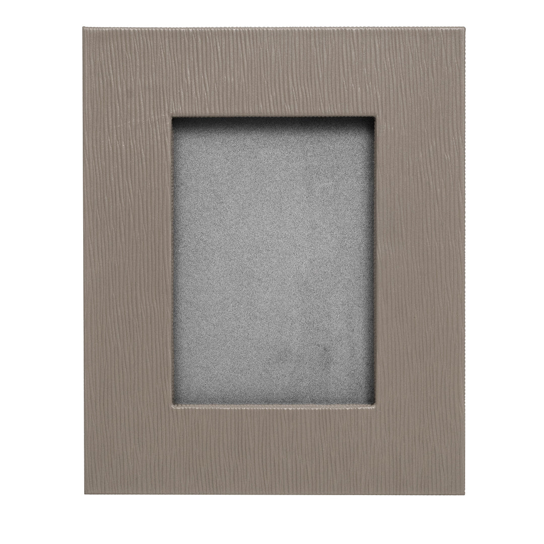 Small Rectangular Taupe Leather Frame Pinetti | Artemest
