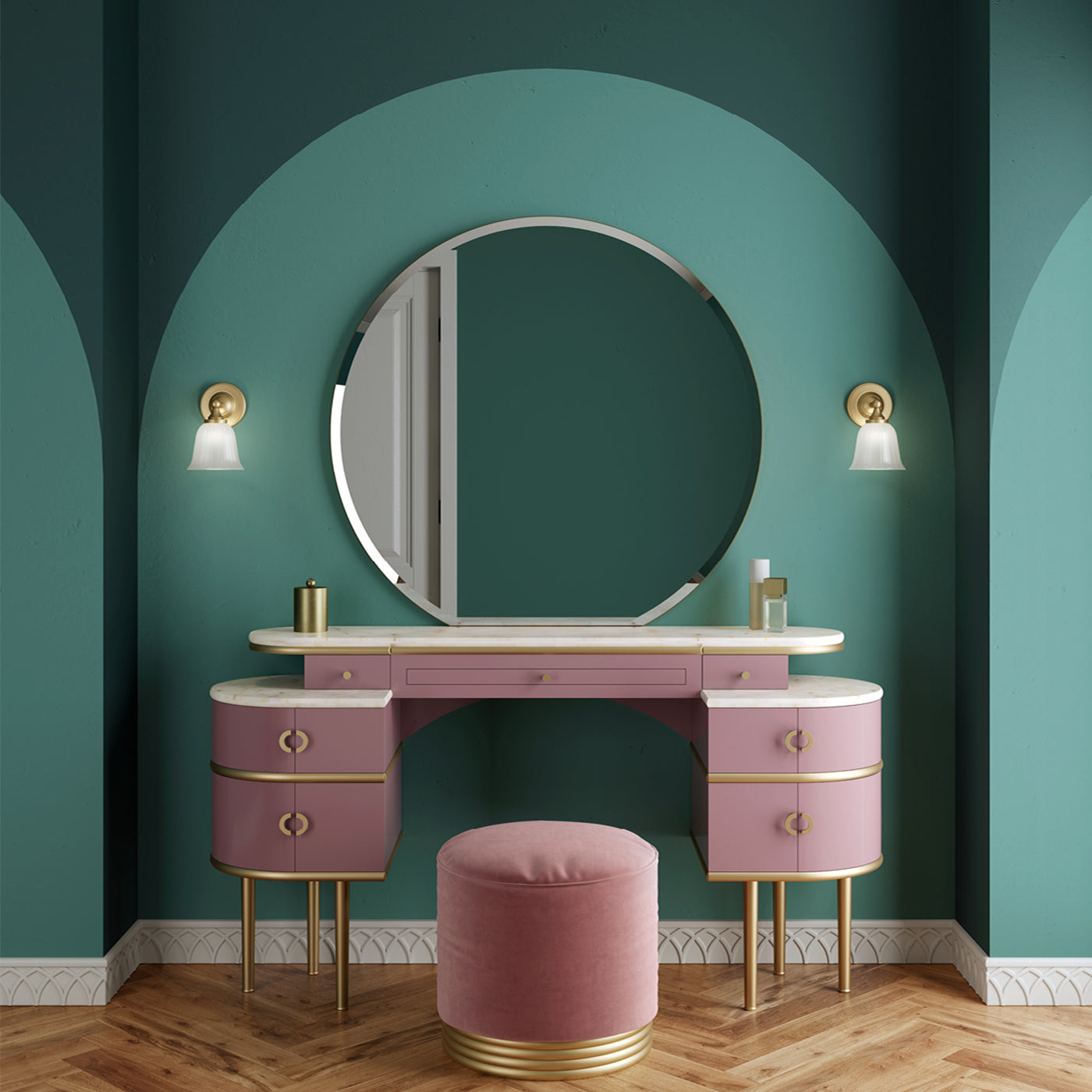 Zelda Intense Pink Vanity Devon&Devon | Artemest