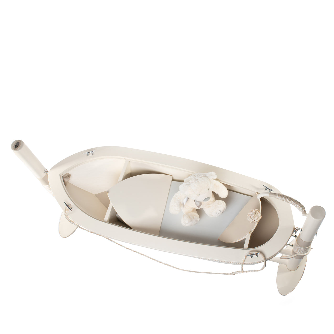 La Barchetta Boat-Shaped White Cradle/Writing Desk Marricreo | Artemest