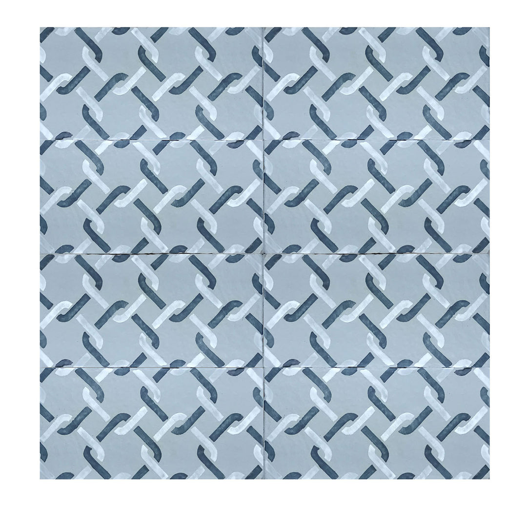 Daamè Set of 50 Rectangular Light-Blue Tiles #1 Studio Le Nid | Artemest