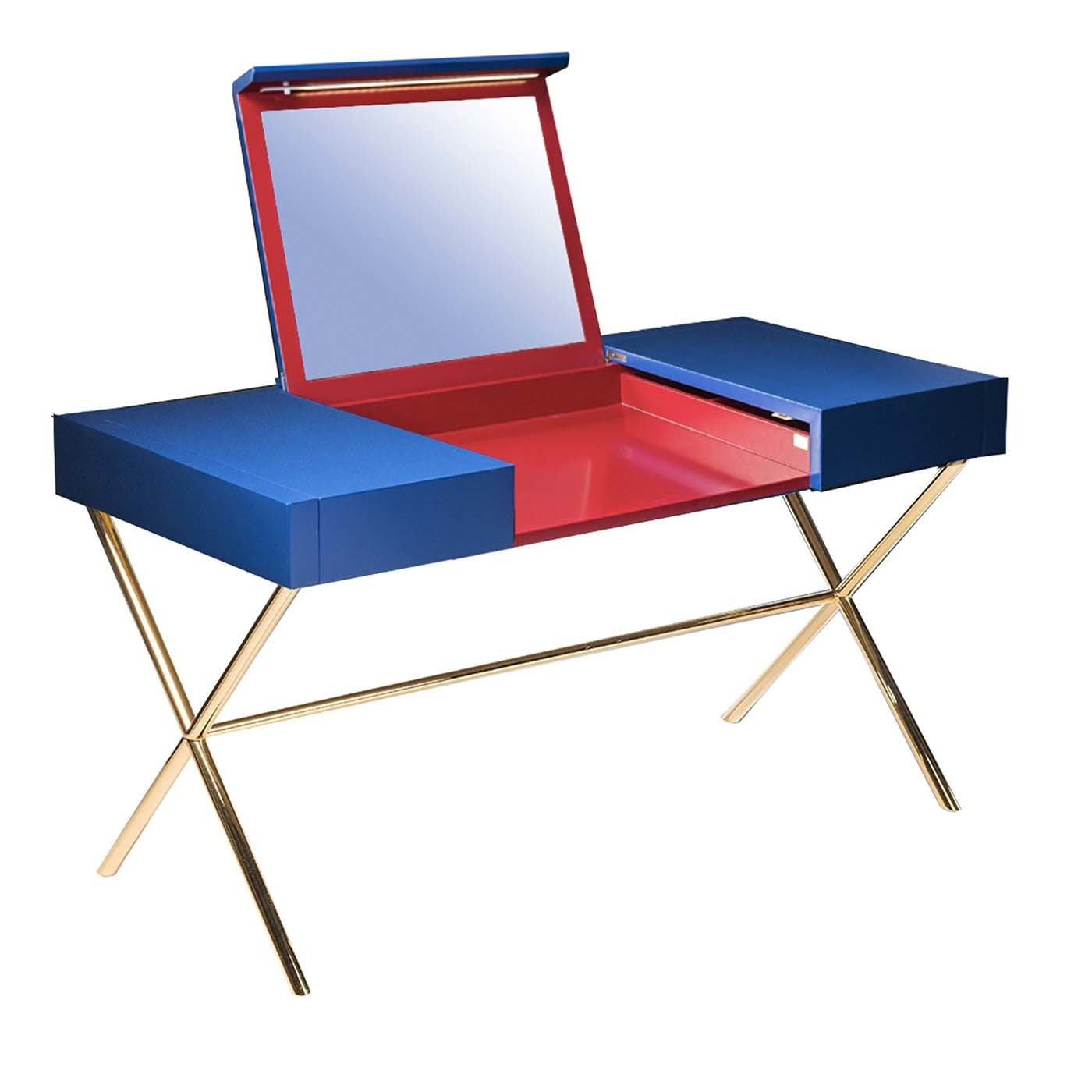 Secret 3 Blue and Red Vanity Desk VGnewtrend | Artemest