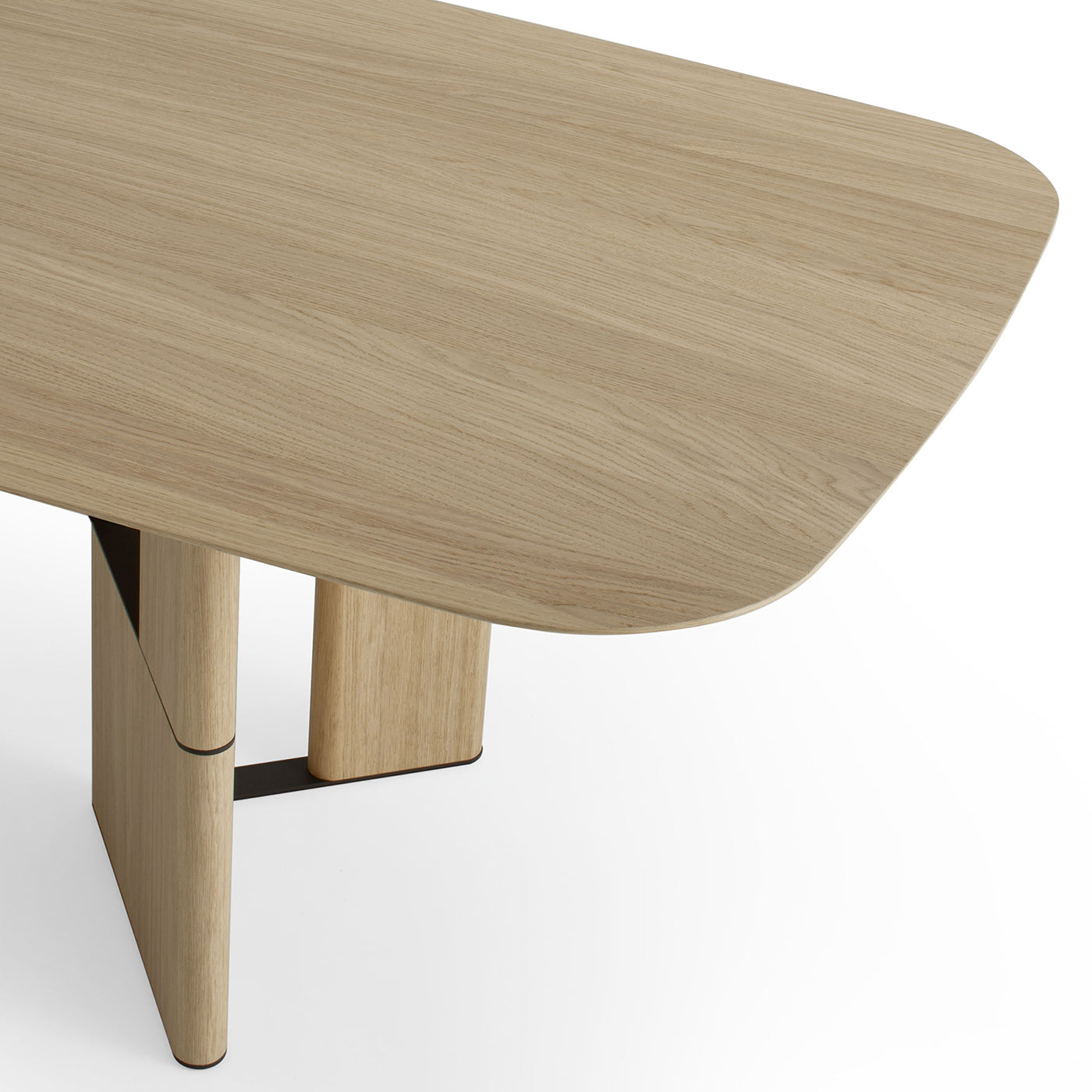 Tetris Table with Pure Wood Natural Oak Top Morica Design | Artemest