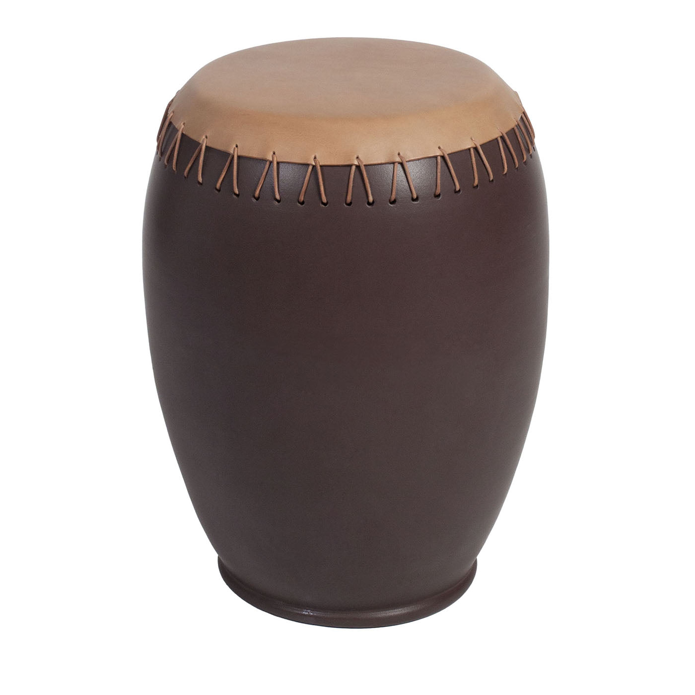 Bombo Dark-Brown Stool by Nestor Perkal Oscar Maschera | Artemest