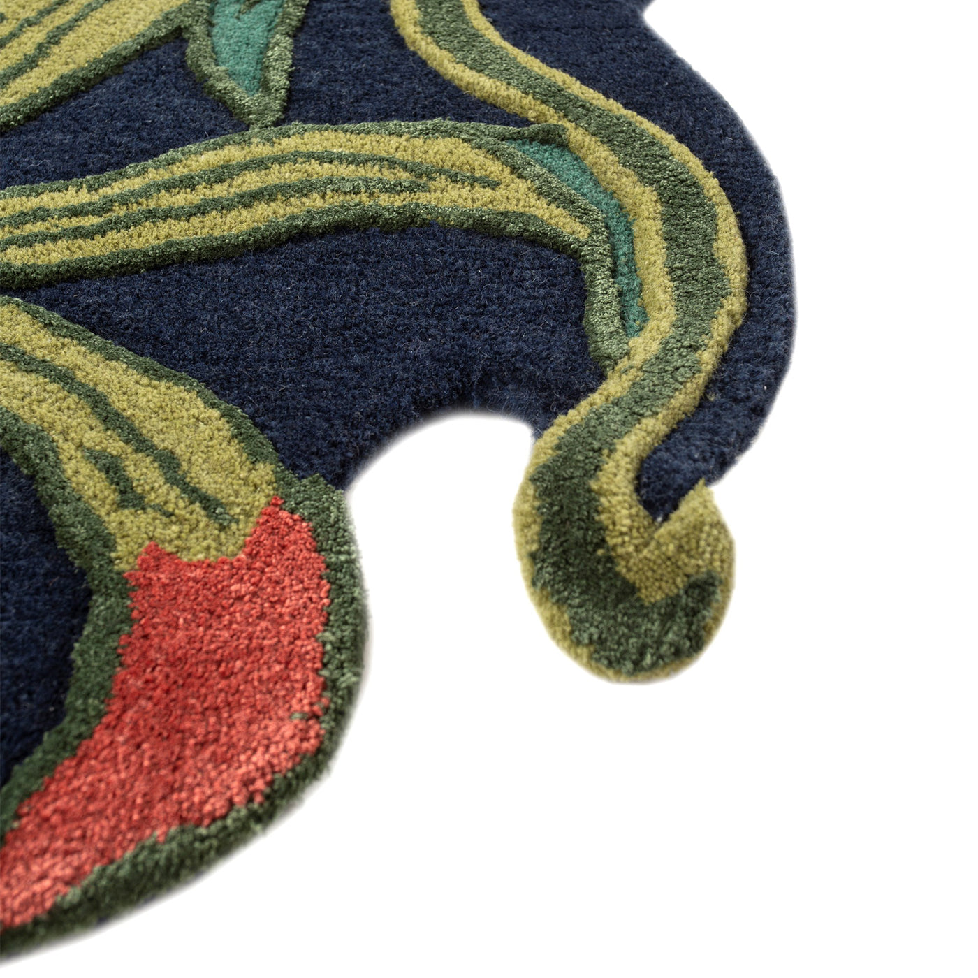 Safari Tropics Medieval Blue Wasabi Hand Tufted Rug Jaipur Rugs | Artemest