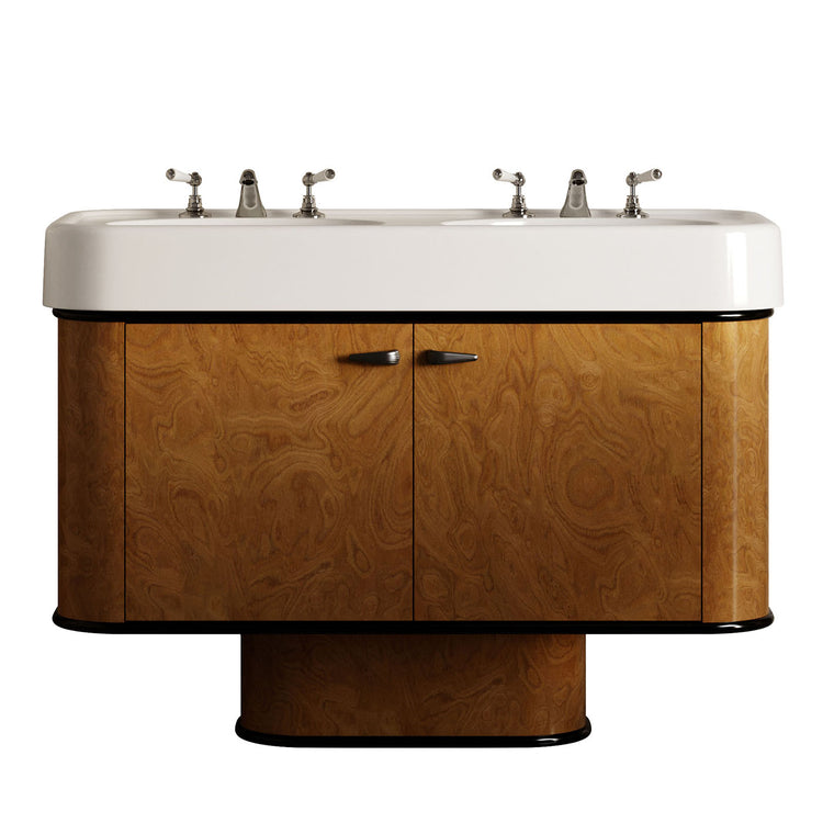 Liberty Ceramic And Walnut Wood Vanity Unit Devon&Devon | Artemest