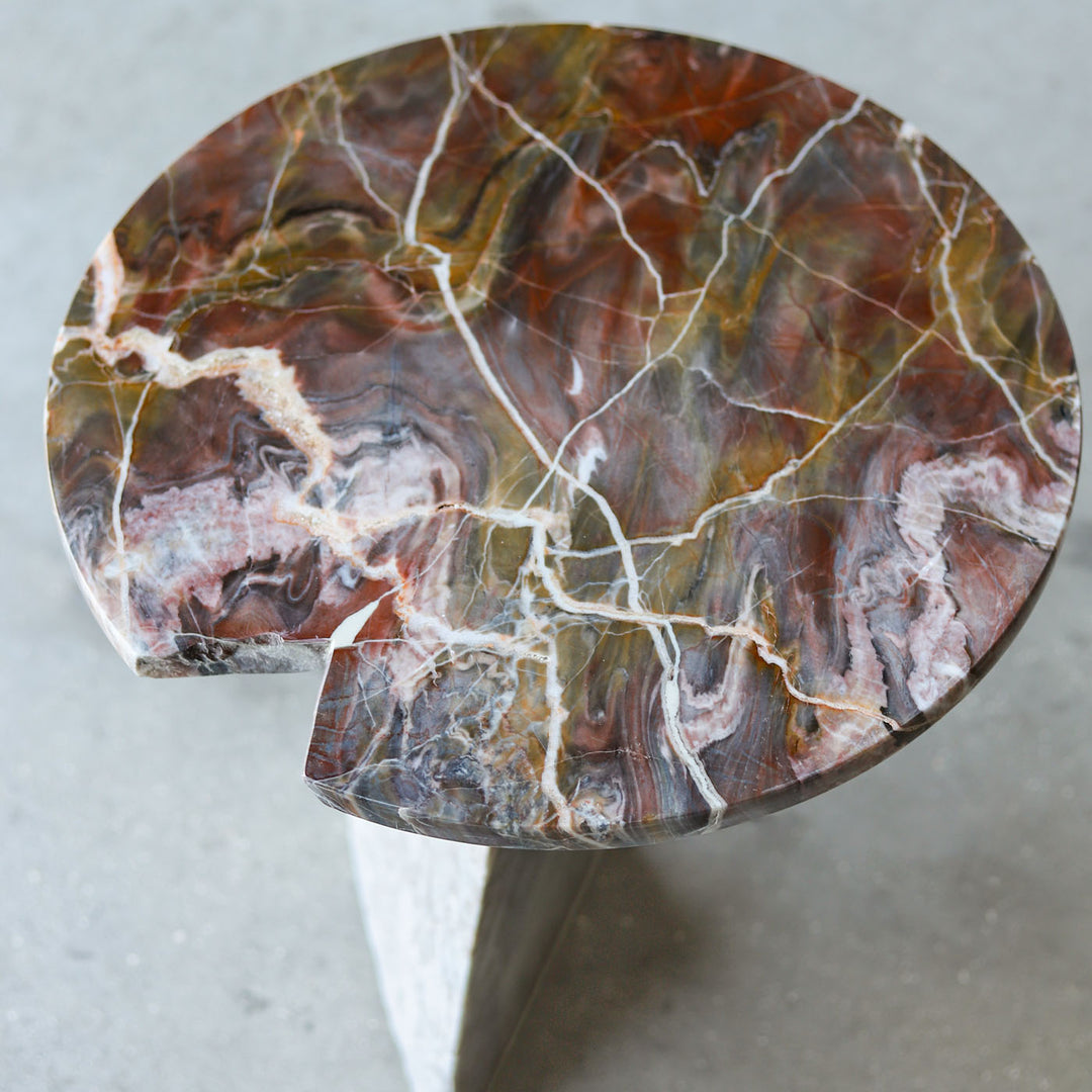 Calcatta Marble Coffee Table Stone Stackers | Artemest