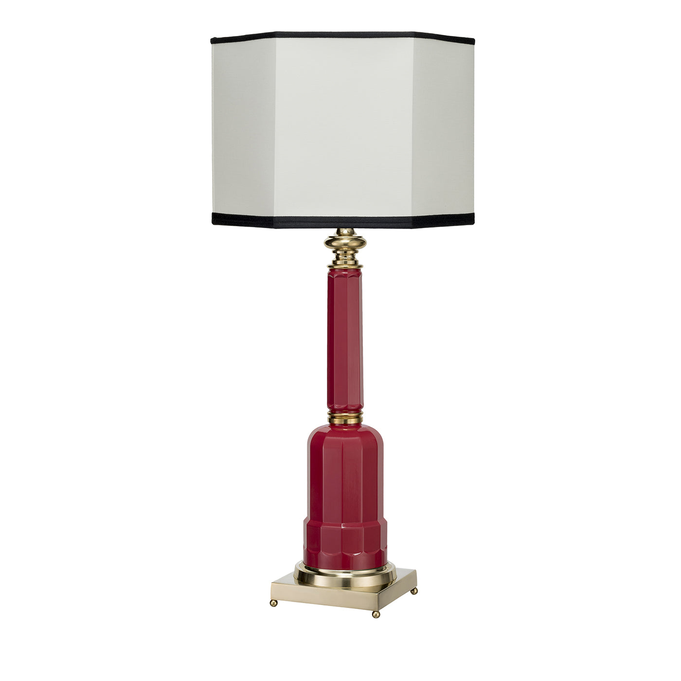 Jacaranda Strawberry Red Table Lamp Bronzetto | Artemest