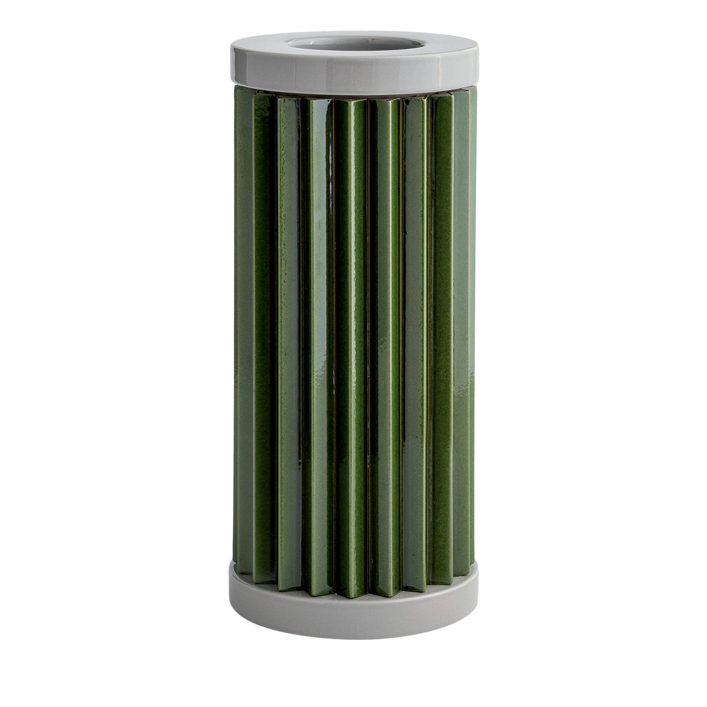 Rombini A Green and Gray Vase by Ronan & Erwan Bouroullec Mutina | Artemest