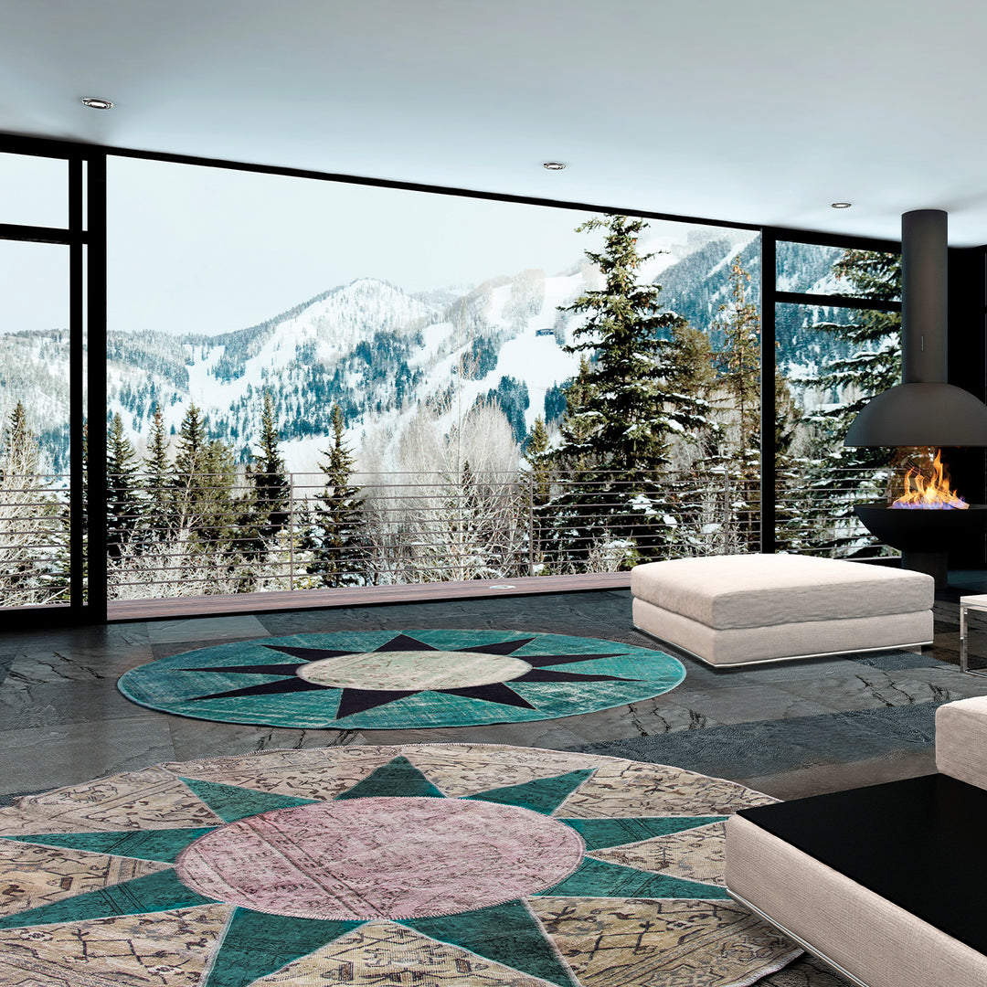 Star Emerald Rug Sitap Carpet Couture Italia | Artemest