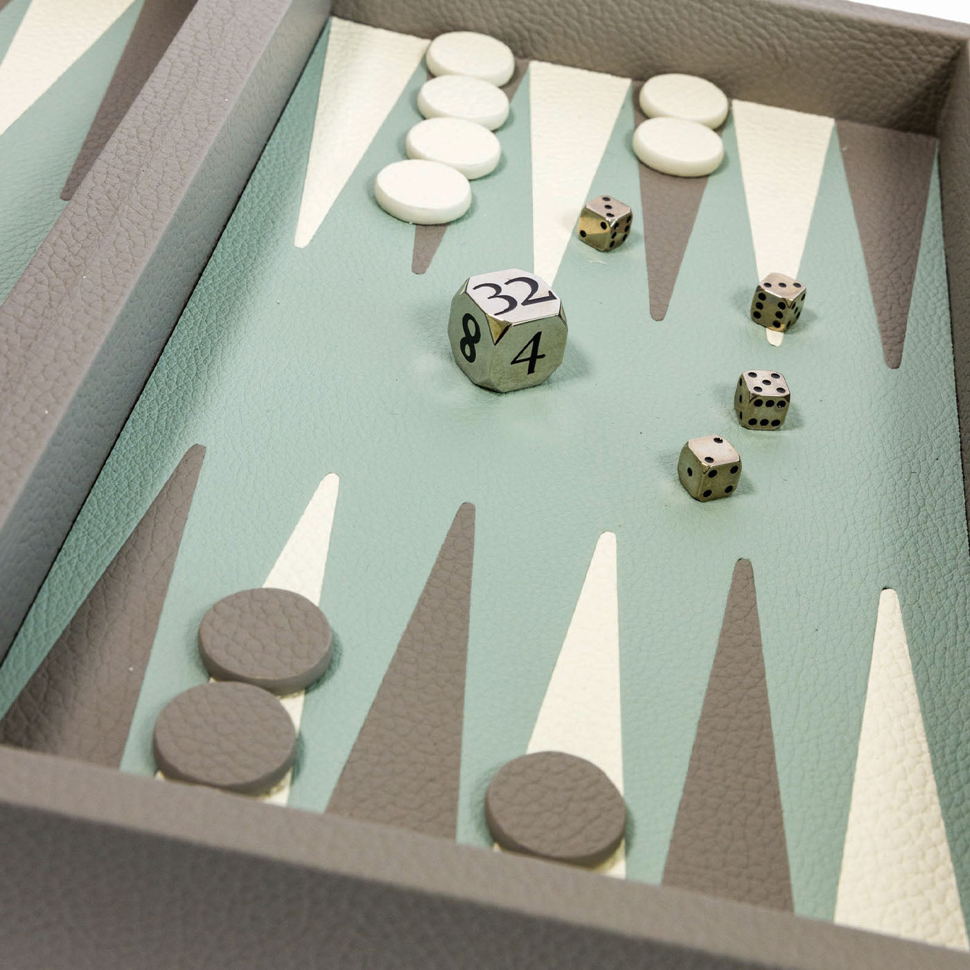 Grey Backgammon Box Game Cassigoli | Artemest