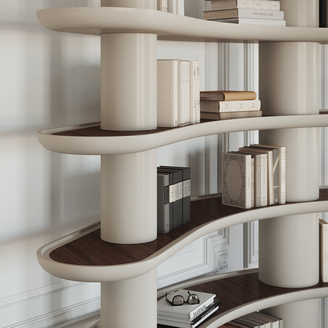 MINA A140 Greige Bookcase Ultramobili | Artemest