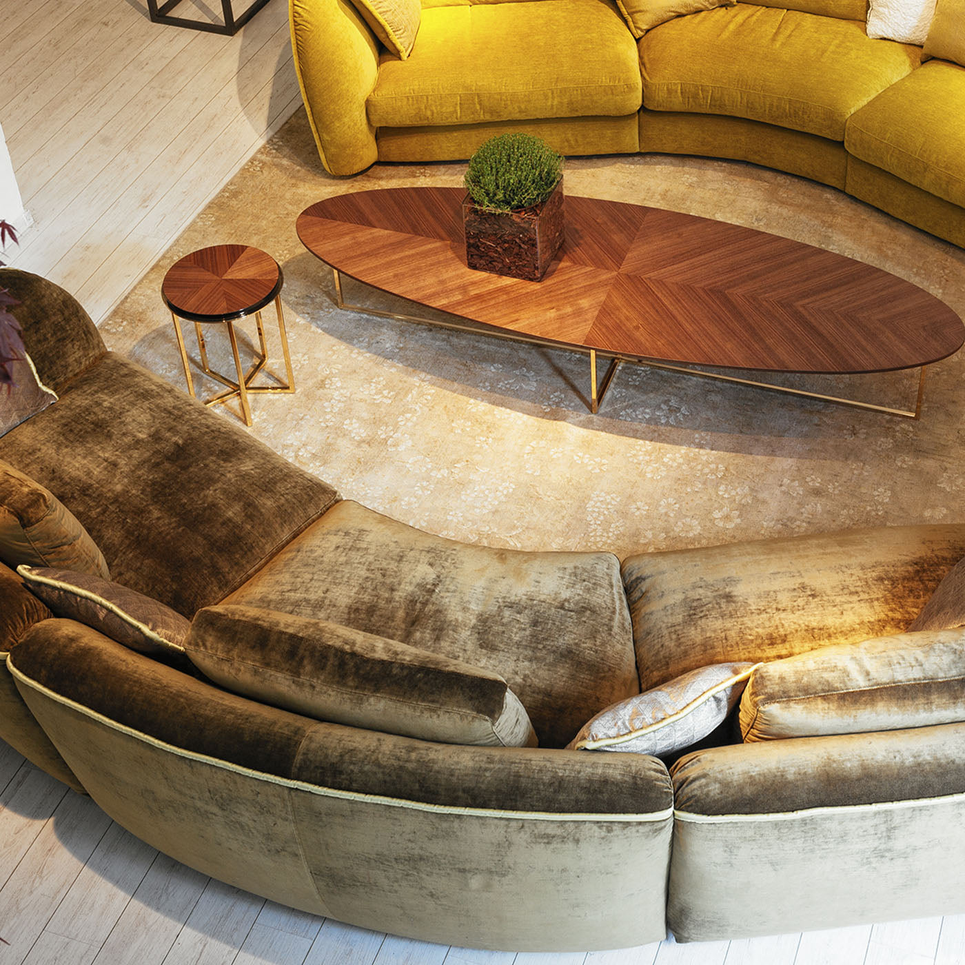 Levante Green Sofa Black Tie | Artemest