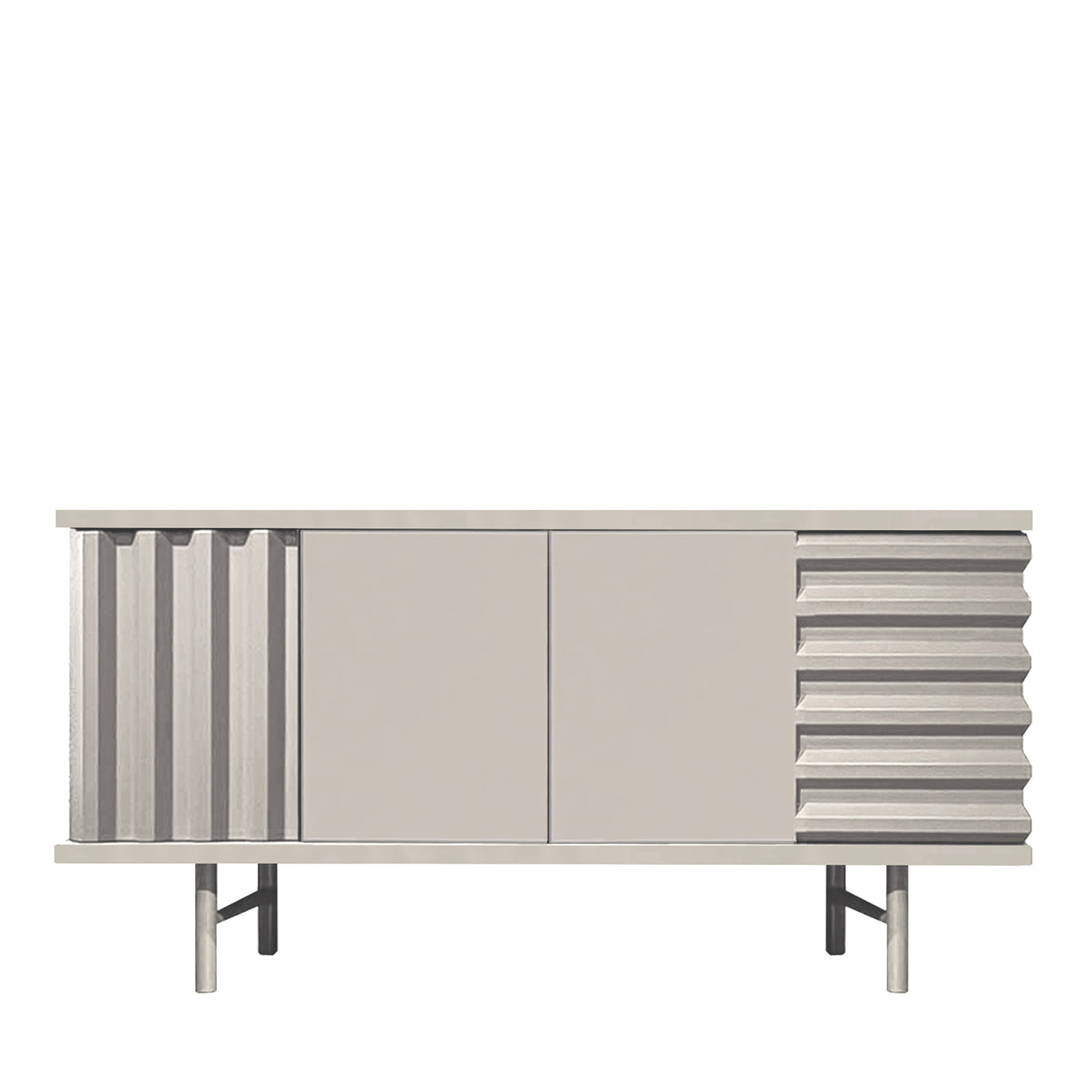 B-Side Pearl White 2-Door MDF Sideboard DLA Design Lab | Artemest