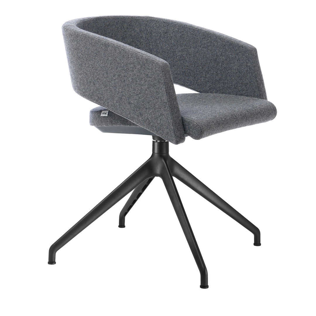 Major chair B D gray swivel Sitia | Artemest