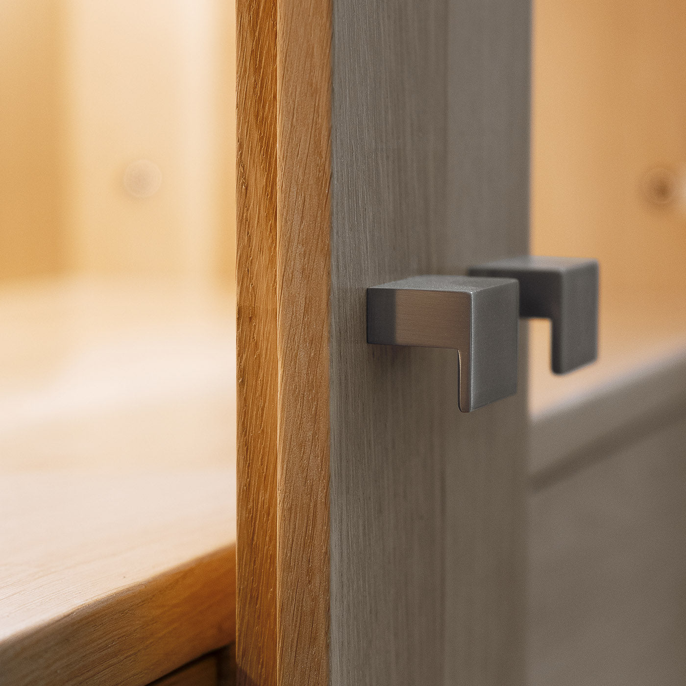 Modular Asymmetrical Durmast Bookcase by Erika Gambella Ebanisteria ...