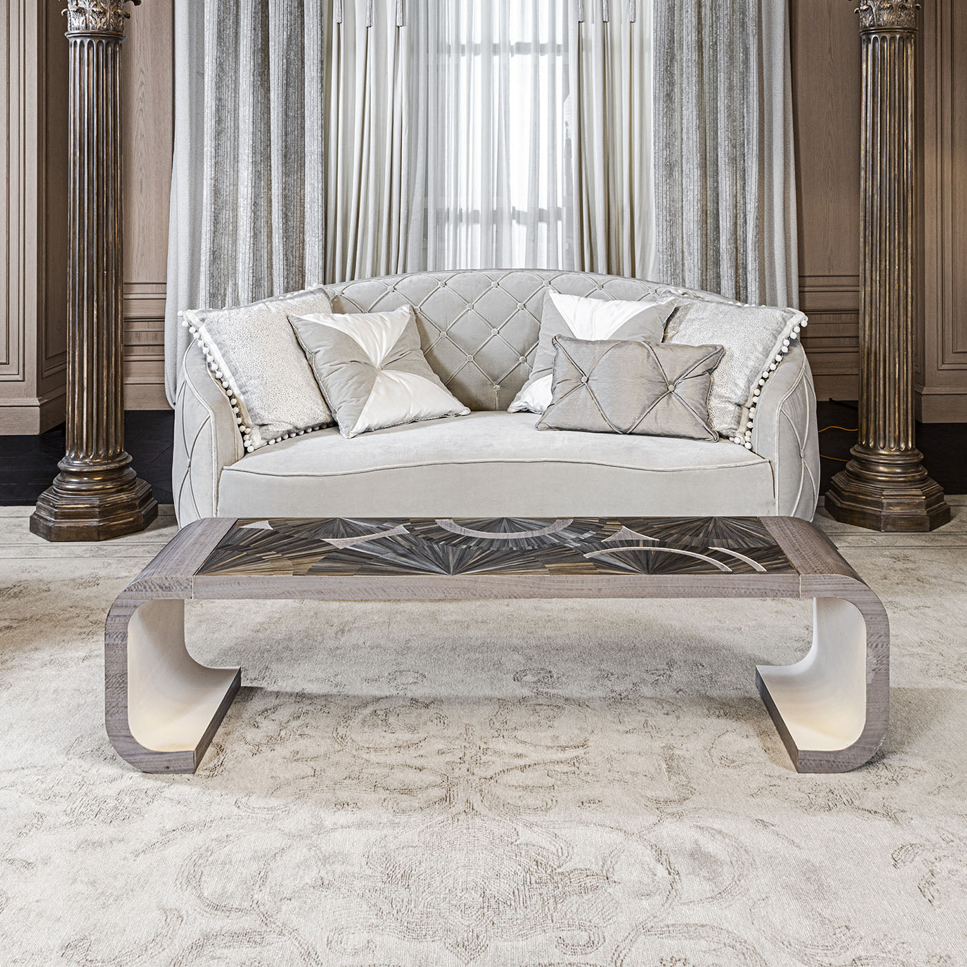 Eucalyptus Wood Coffee Table Provasi | Artemest