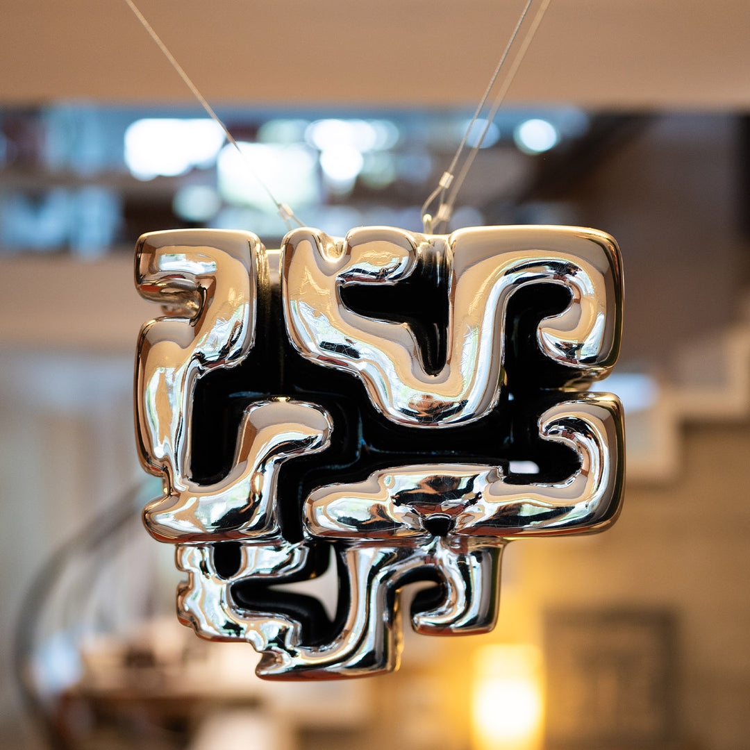 Brain Drain Chrome Sculpture Alessandro Pongan | Artemest