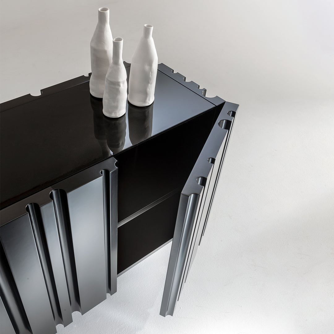 Bamboo Lounge Black Wood Sideboard Laura Meroni | Artemest