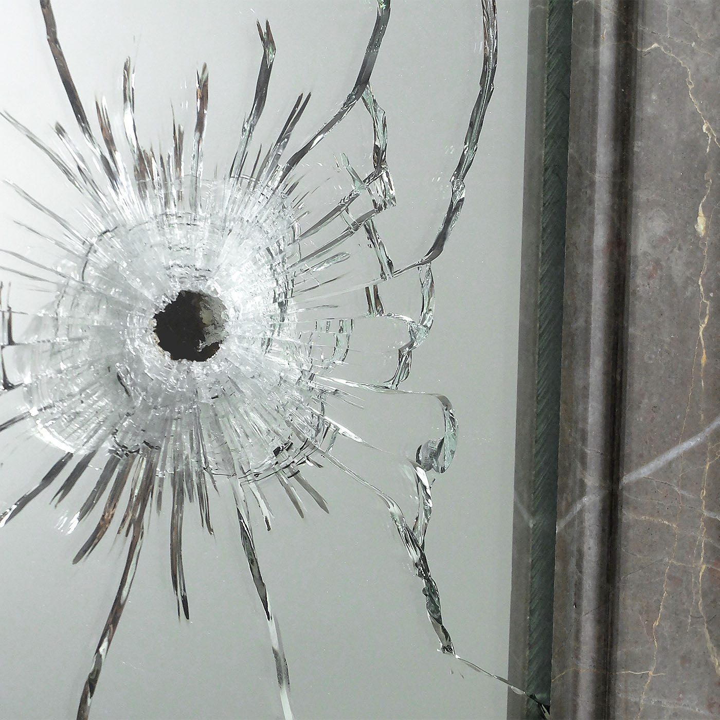 Seven Years Square Marble Wall Mirror Barberini & Gunnell | Artemest