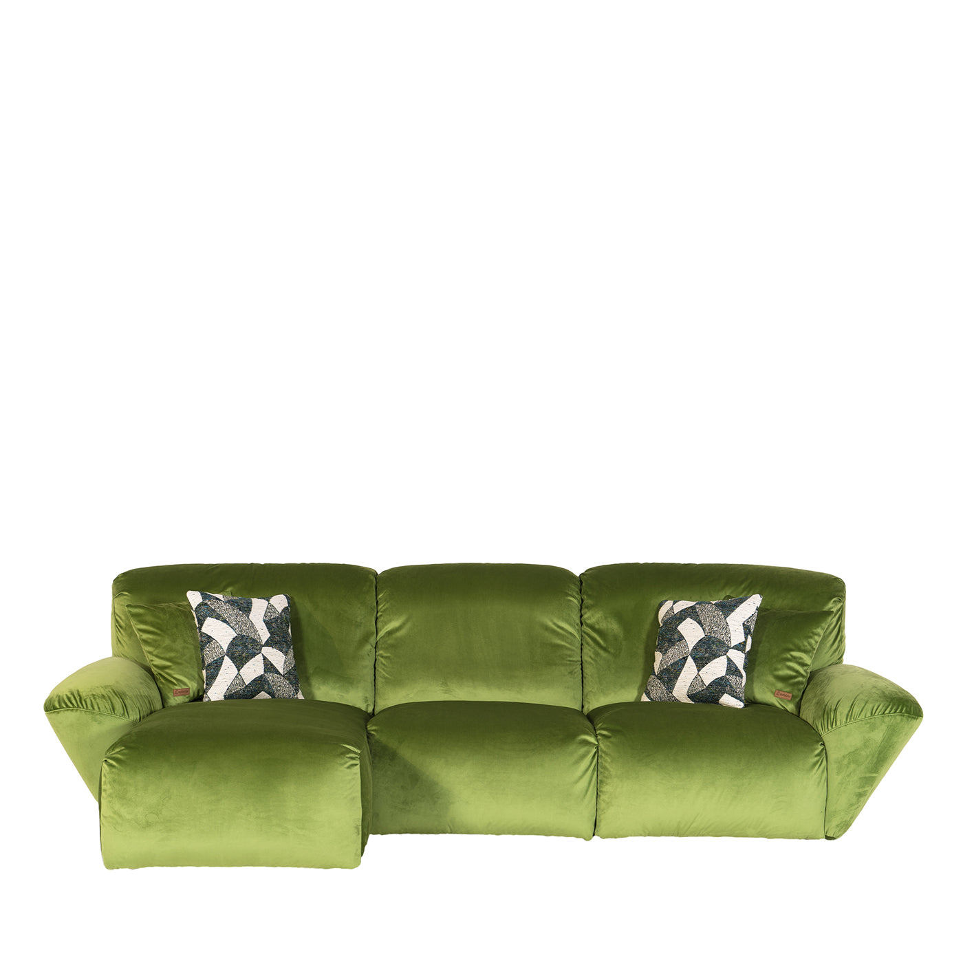 Beluga Green Velvet 3-Seater Sofa by Marco & Giulio Mantellasi ...