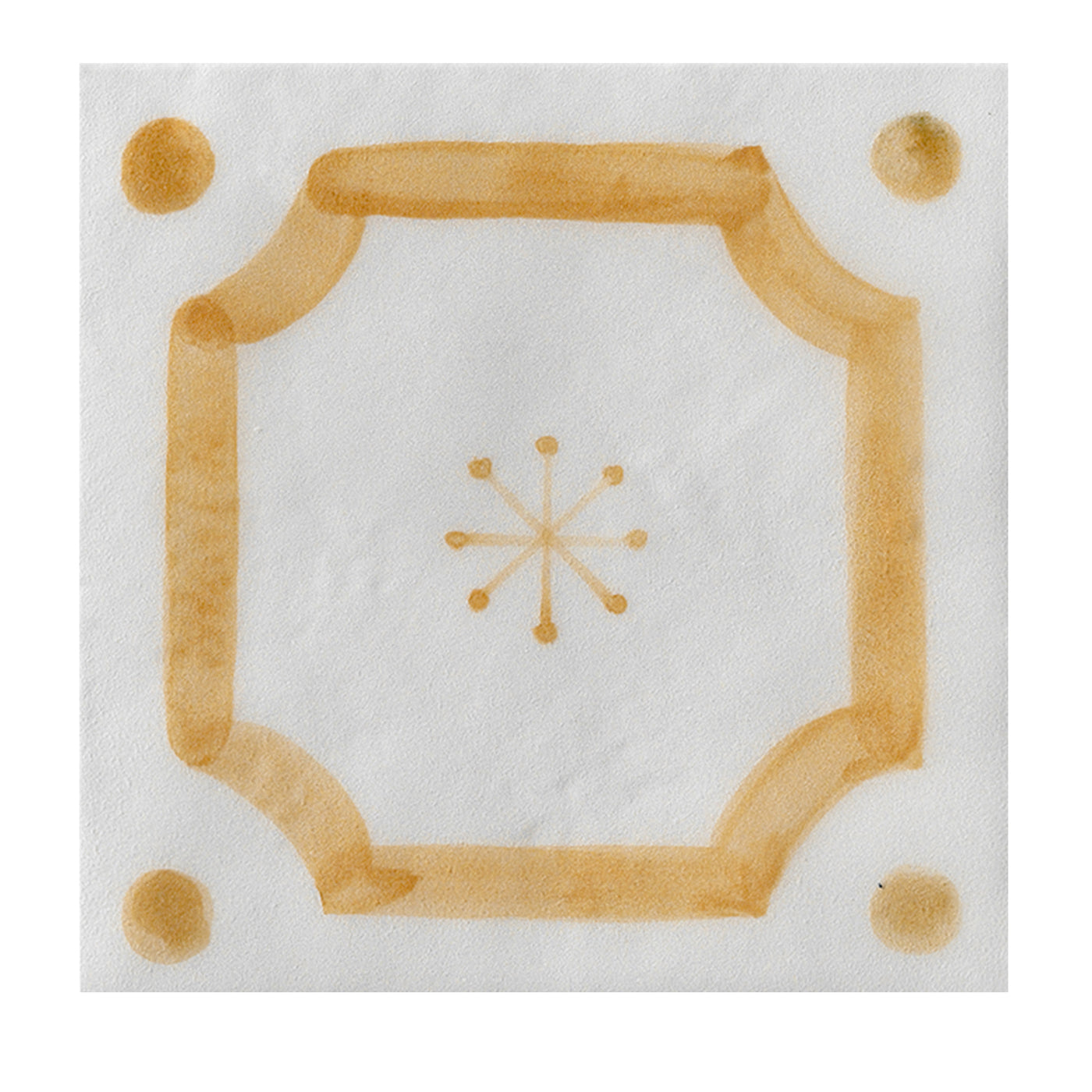 Ot Budoni Mustard Set of 24 Square Tiles Cerasarda | Artemest