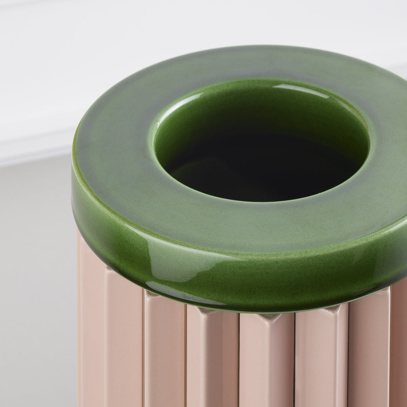 Rombini A Green and Rose Vase by Ronan & Erwan Bouroullec Mutina | Artemest