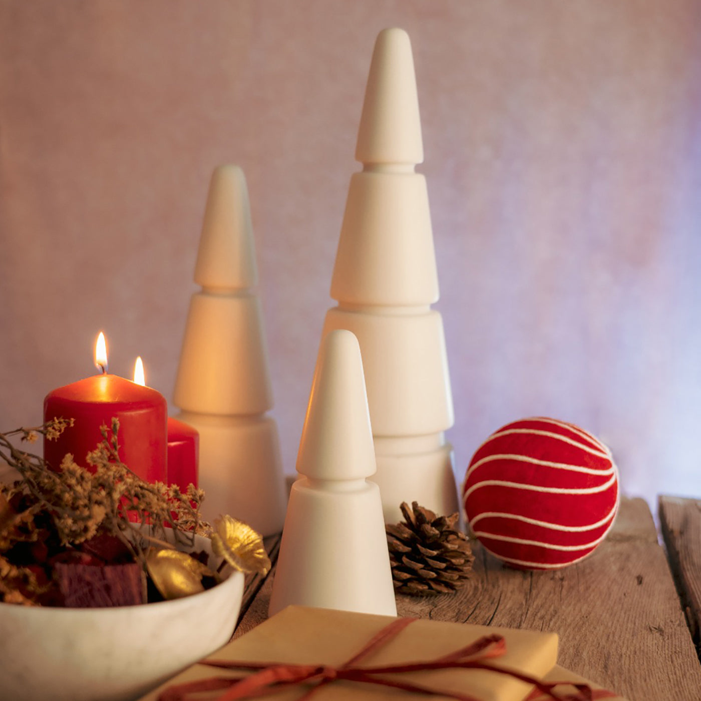 Set of 3 Extra White Carrara Marble Christmas Trees Carrara Home Design ...