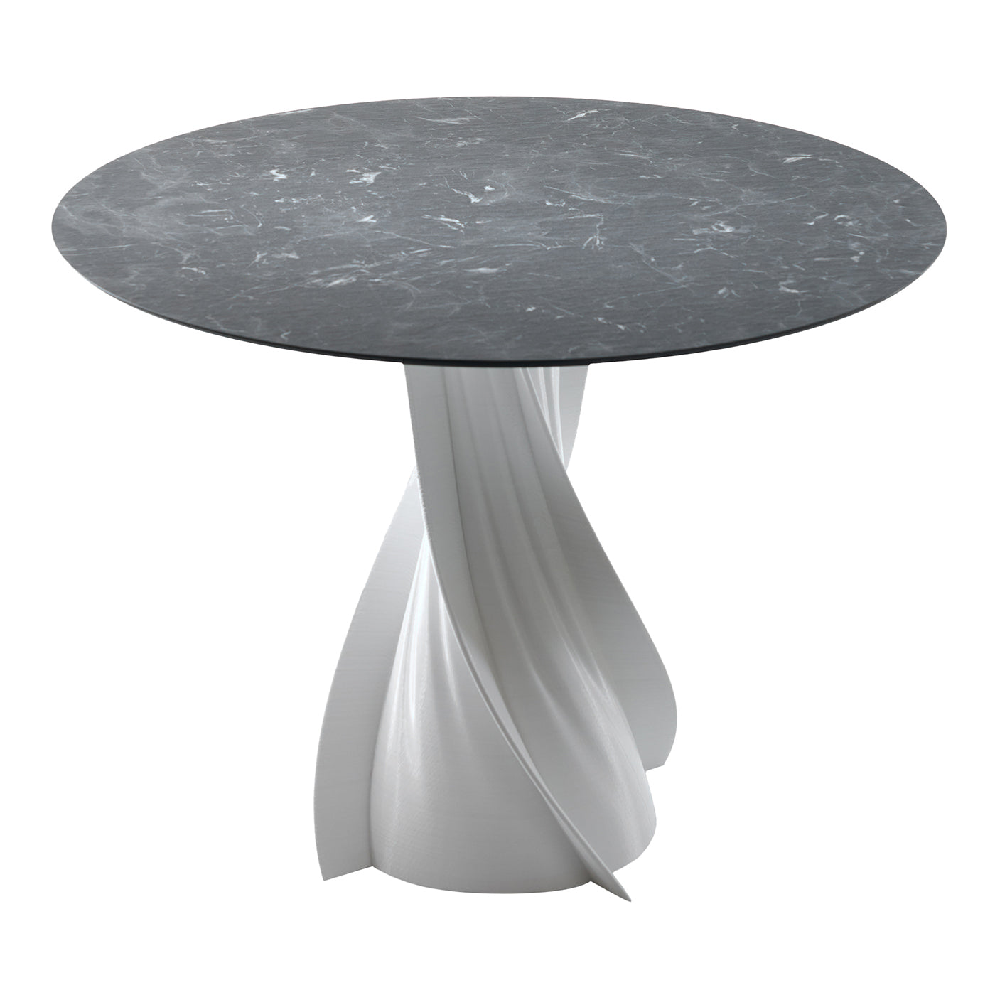 Soho Reverse Gray And White Bioplastic Dining Table Elli | Artemest