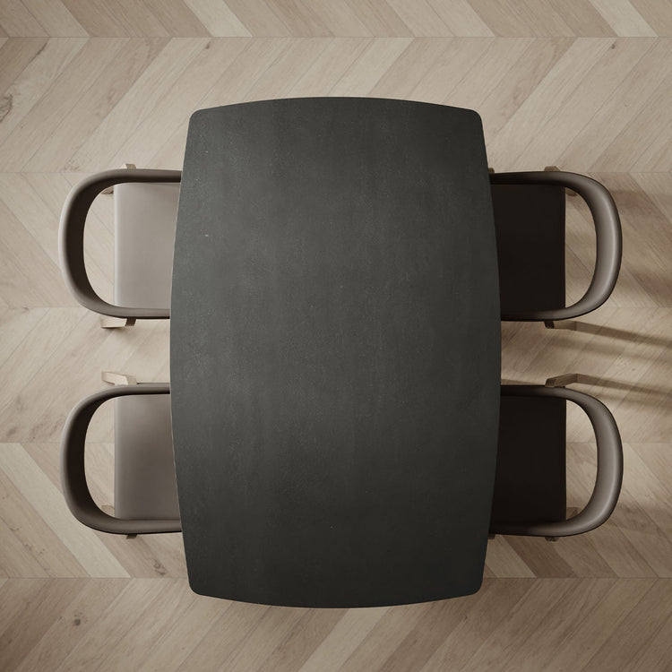 Europe London Extendable Stoneware Black Table Pollini Home | Artemest