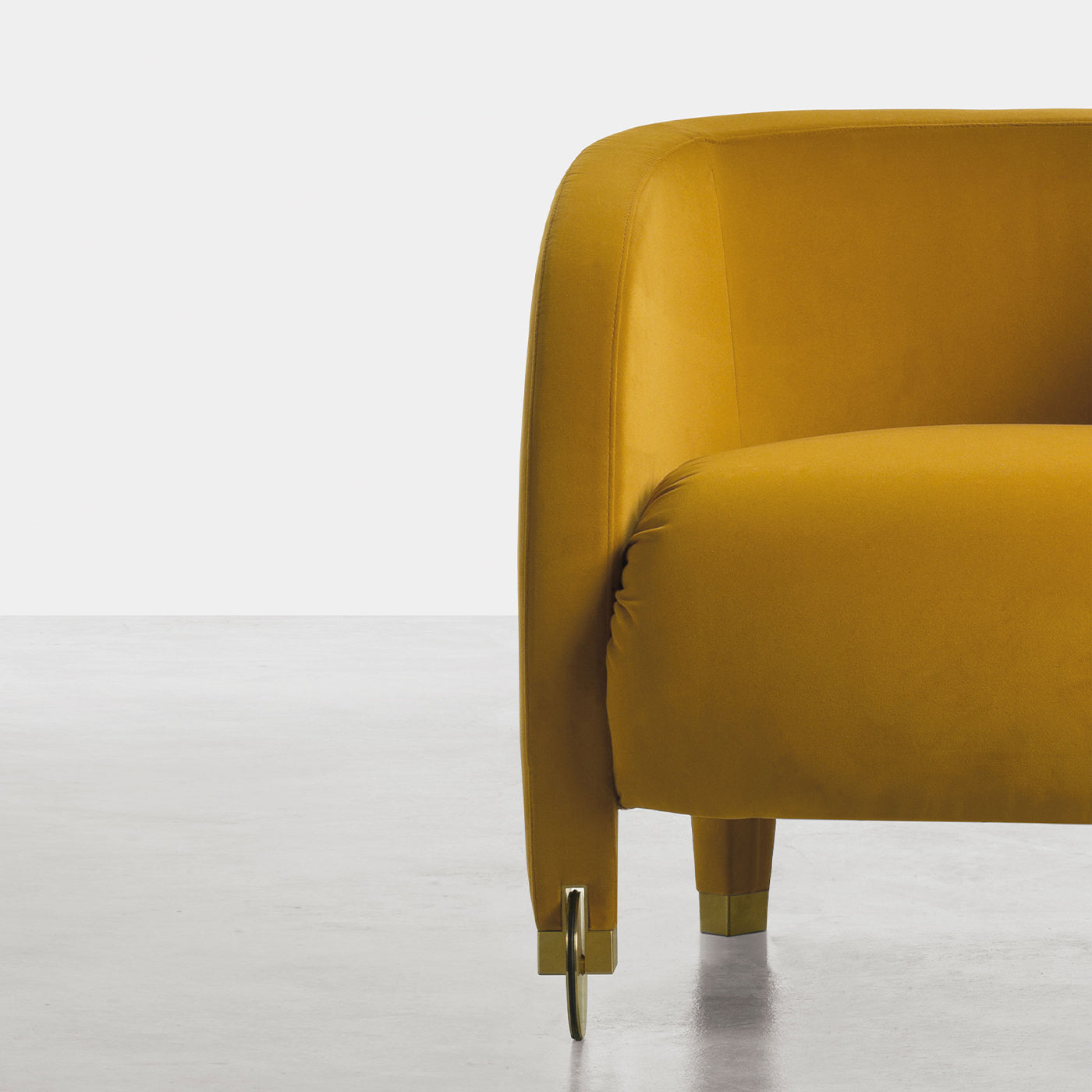 Adele Yellow Armchair by Dainelli Studio Somaschini | Artemest