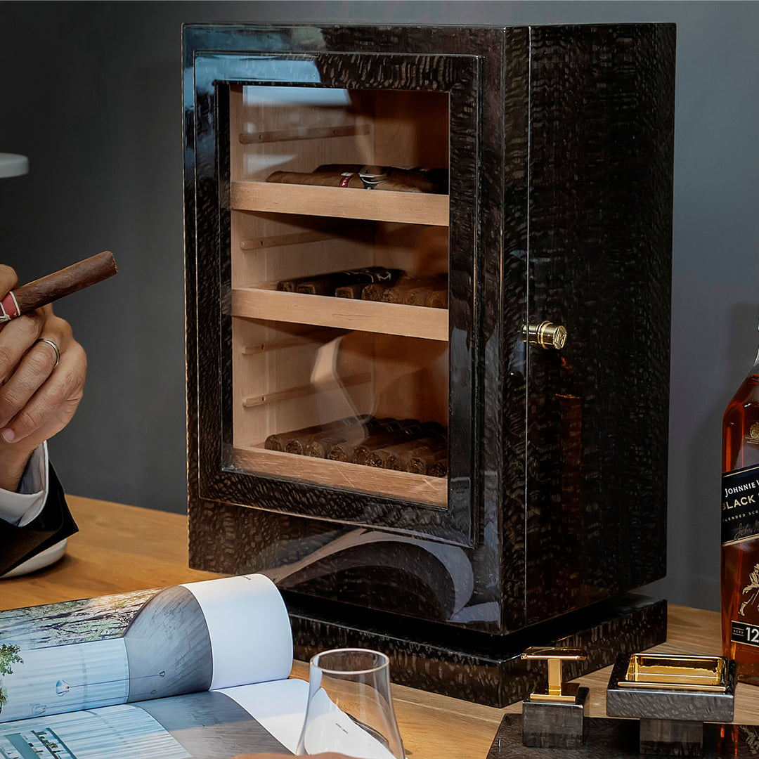 Anthracite Carbalho 150 Humidor Maccarrone | Artemest