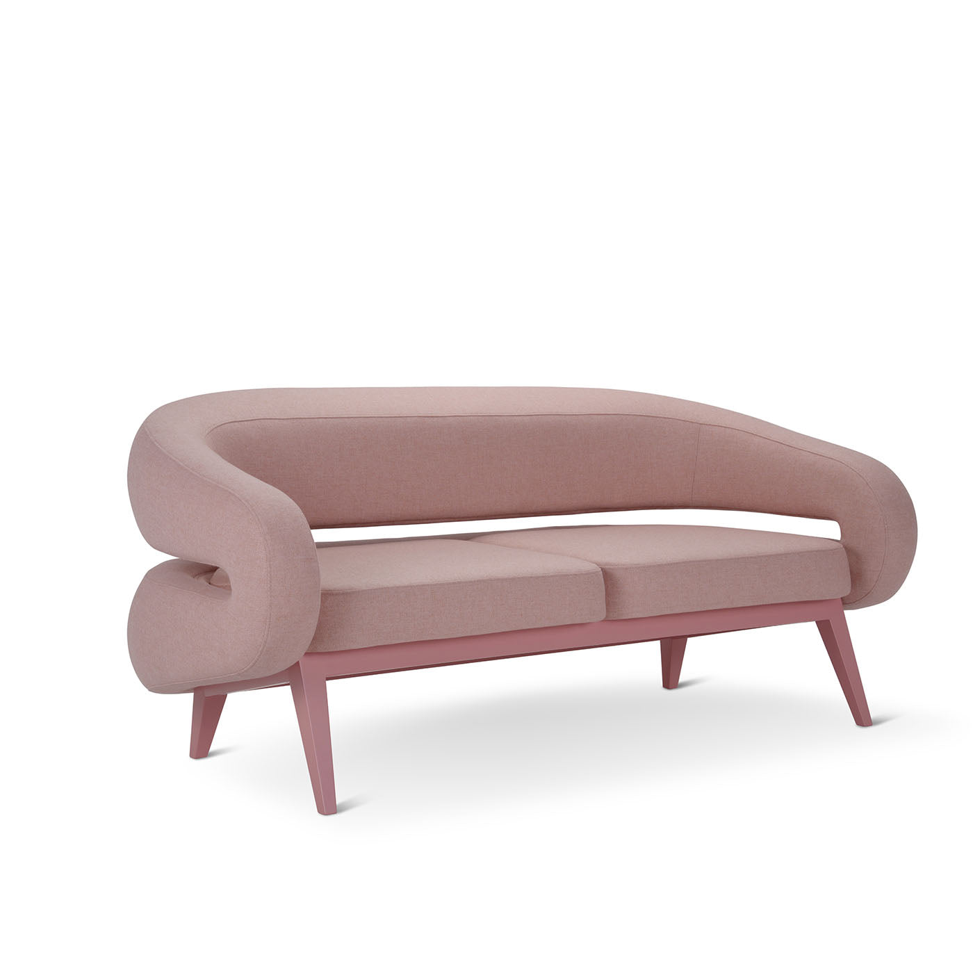 Roche Pink 2-Seater Sofa By Daria Zinovatnaya Adrenalina | Artemest