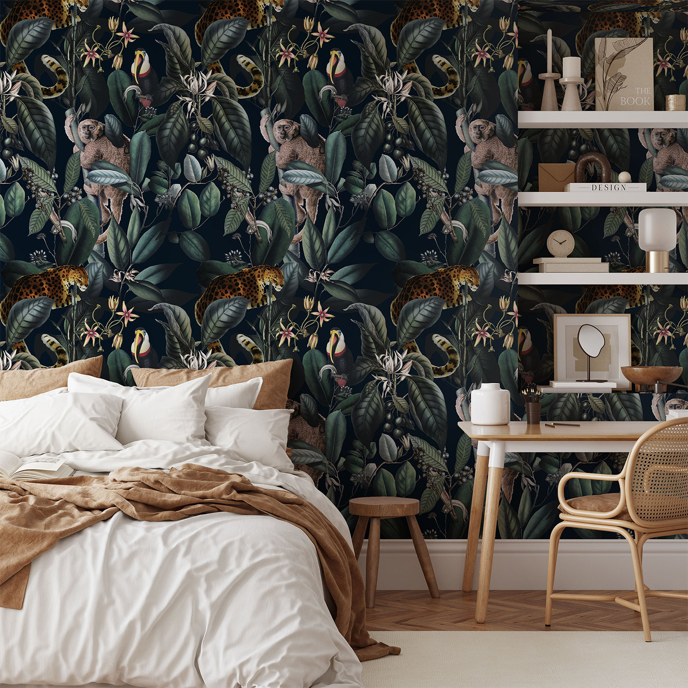 Dark Tropical Wild Jungle Wallpaper Wallpapers4Beginners | Artemest