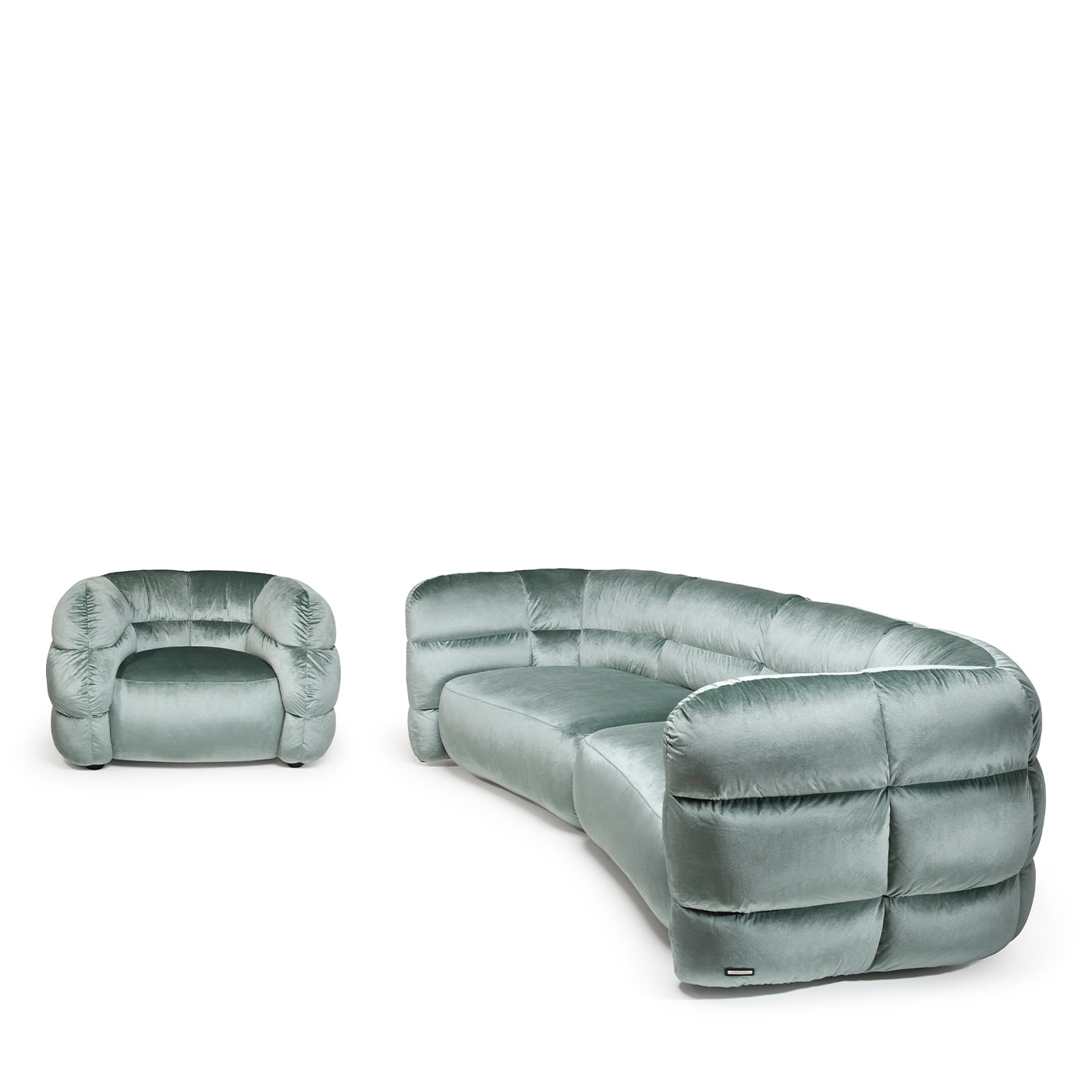 Bomber Green Fabric Sofa Visionnaire | Artemest