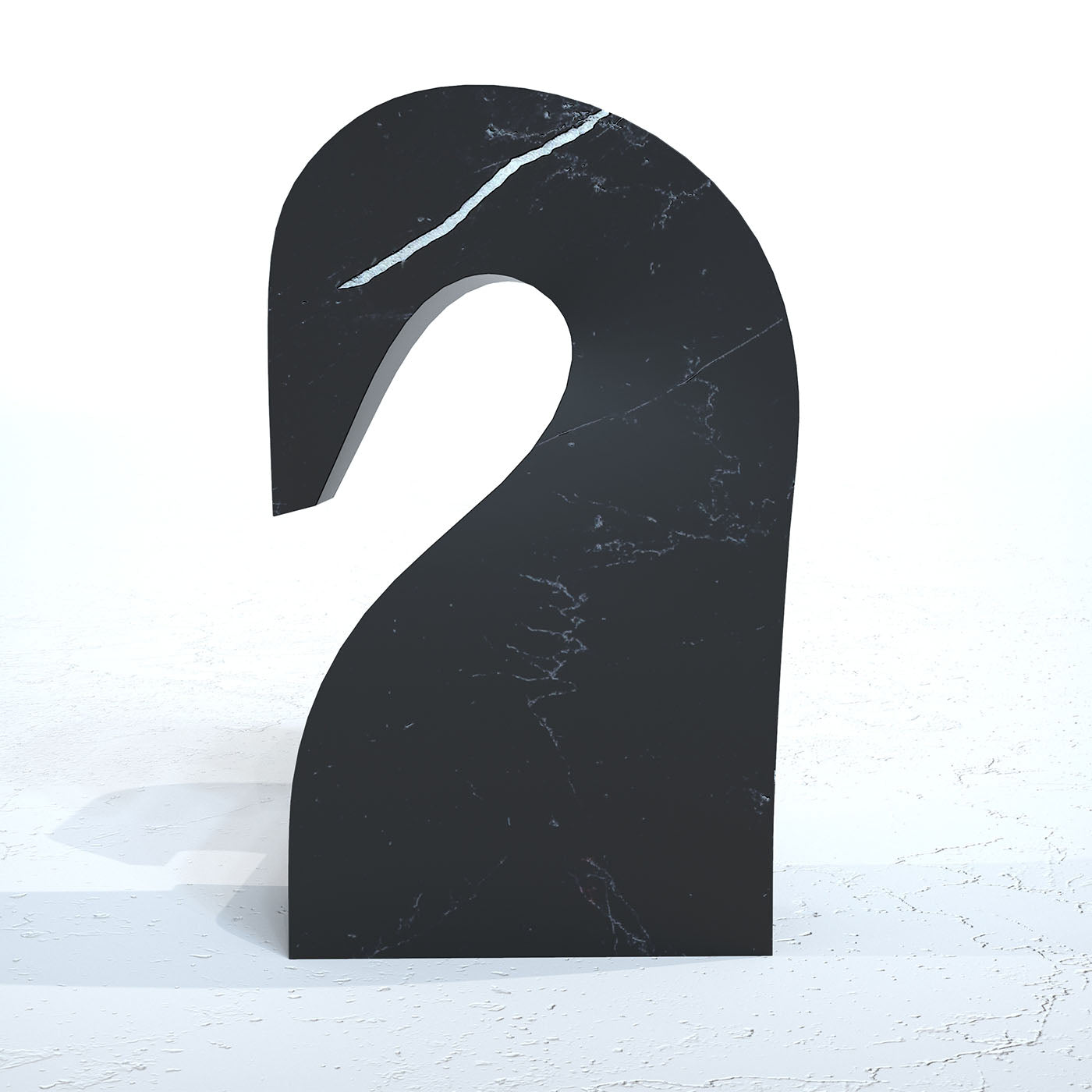 Metis Black Marquinia Horse Head Sculpture Carcino Design | Artemest