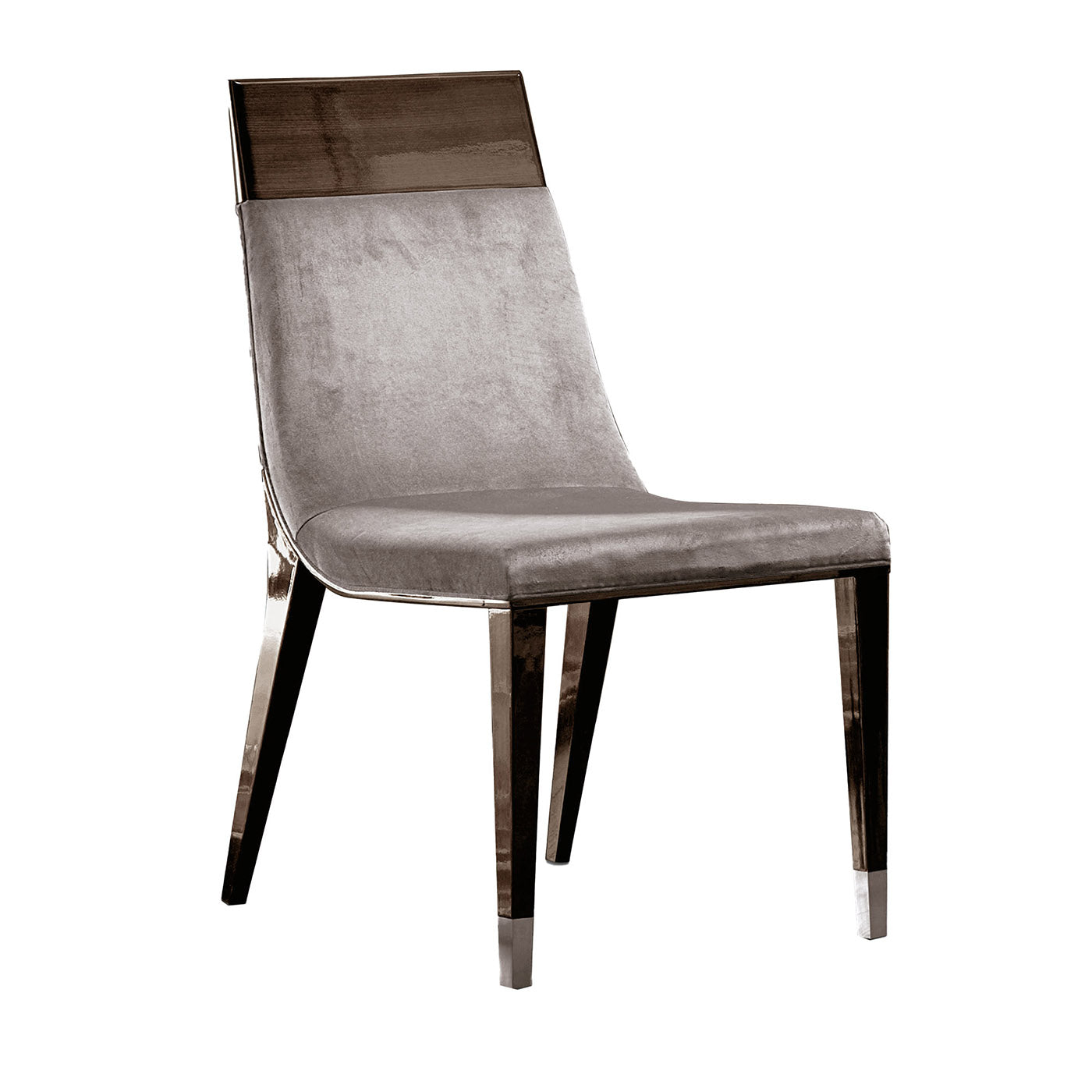 Absolute Gray end Brown fabric Chair Giorgio Collection | Artemest