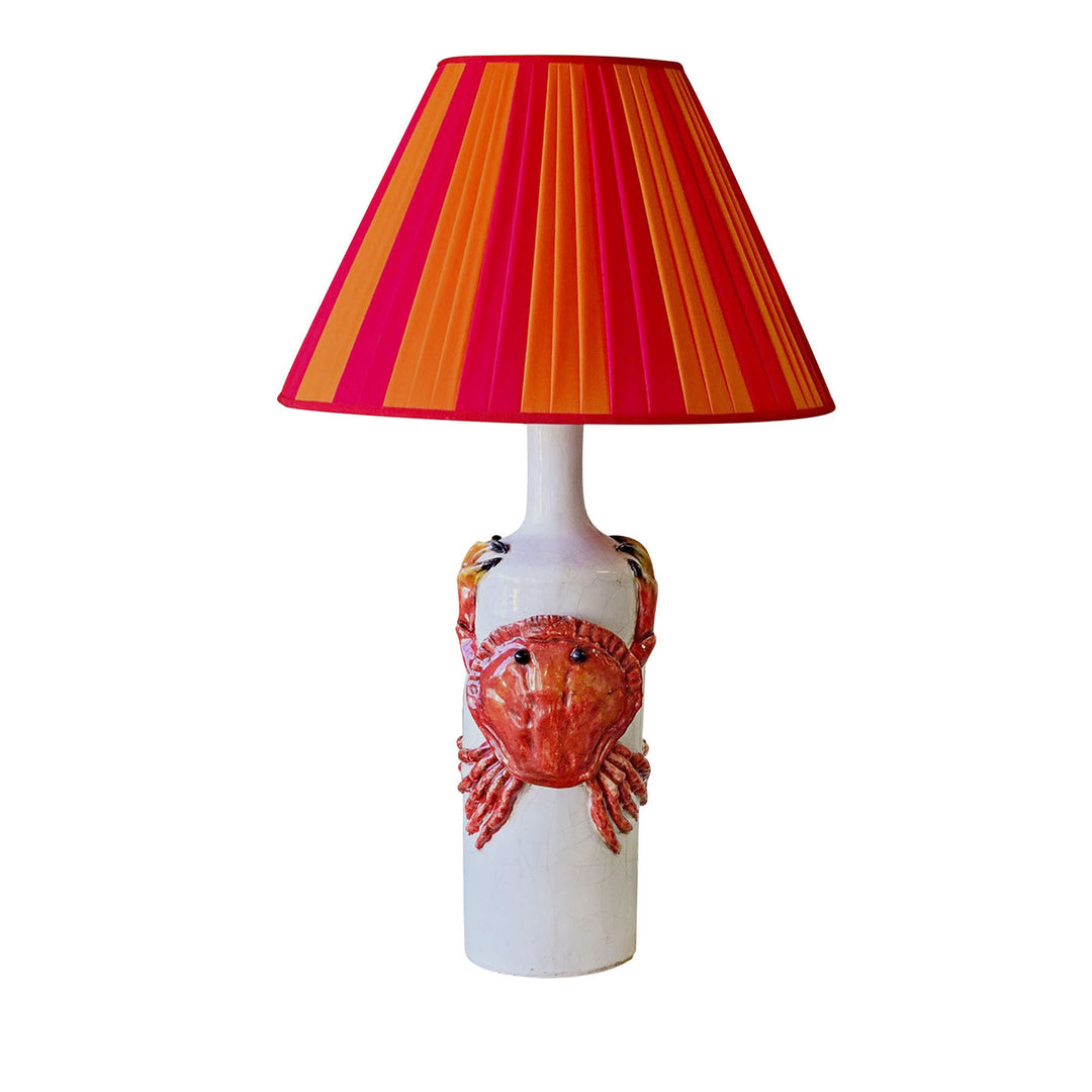 Crab Bottle-Shaped Polychrome Ceramic Table Lamp Ceramiche Ceccarelli ...