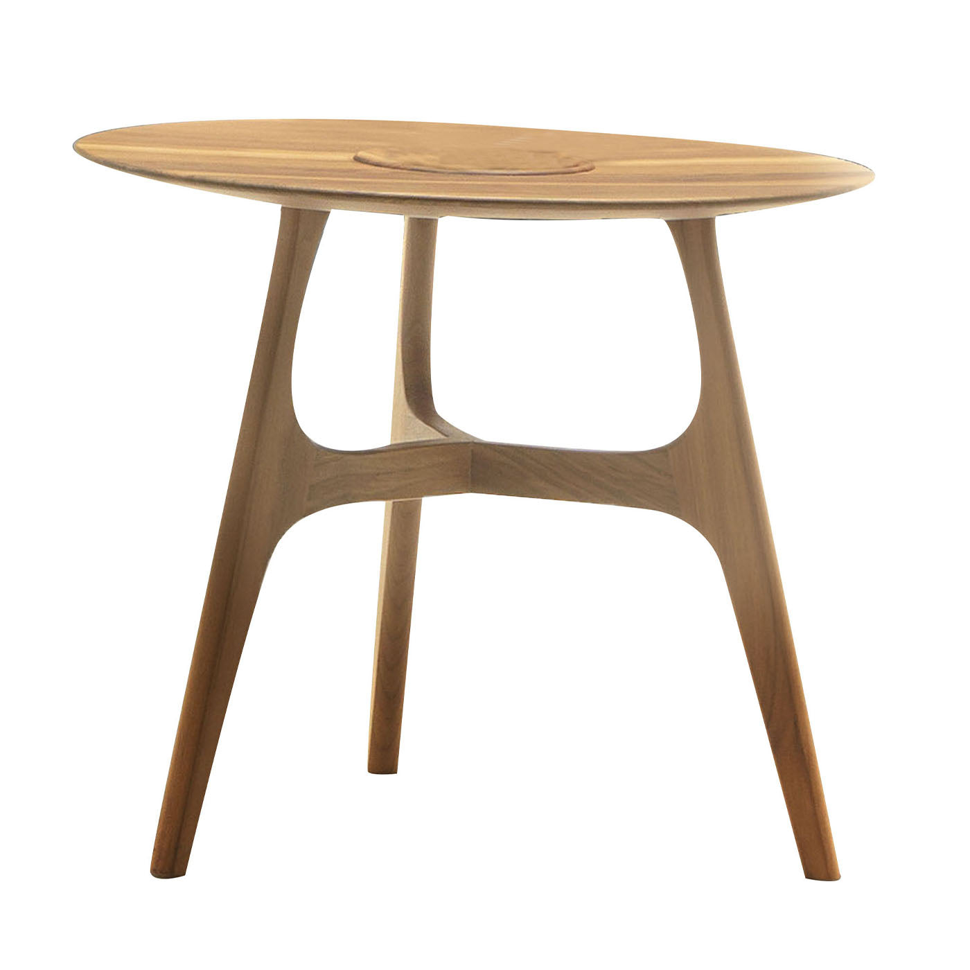 Ostuni Round Walnut Side Table Morello Gianpaolo | Artemest