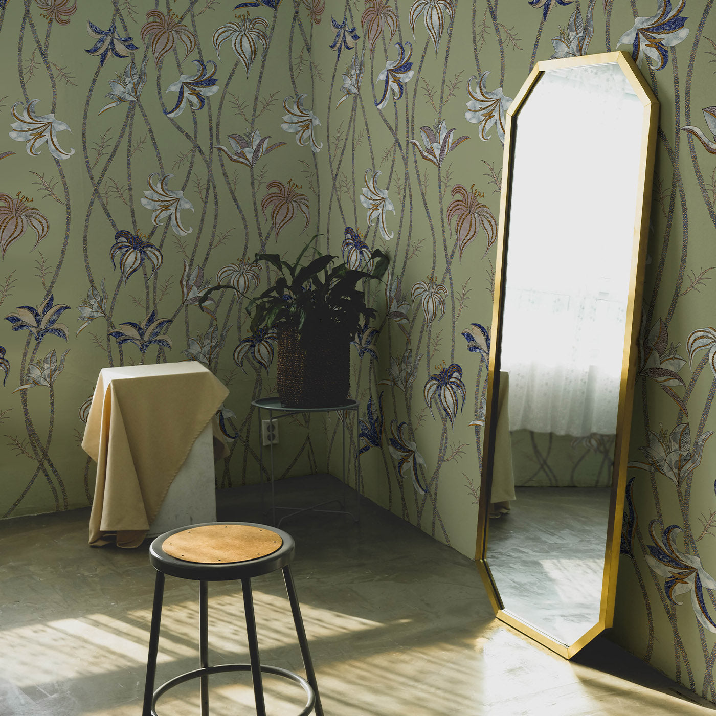 Fiori Verde Salvia Wallpaper MaVoix | Artemest