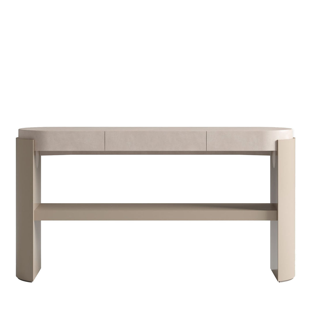 Beige Console With Leather Top CPRN Homood | Artemest