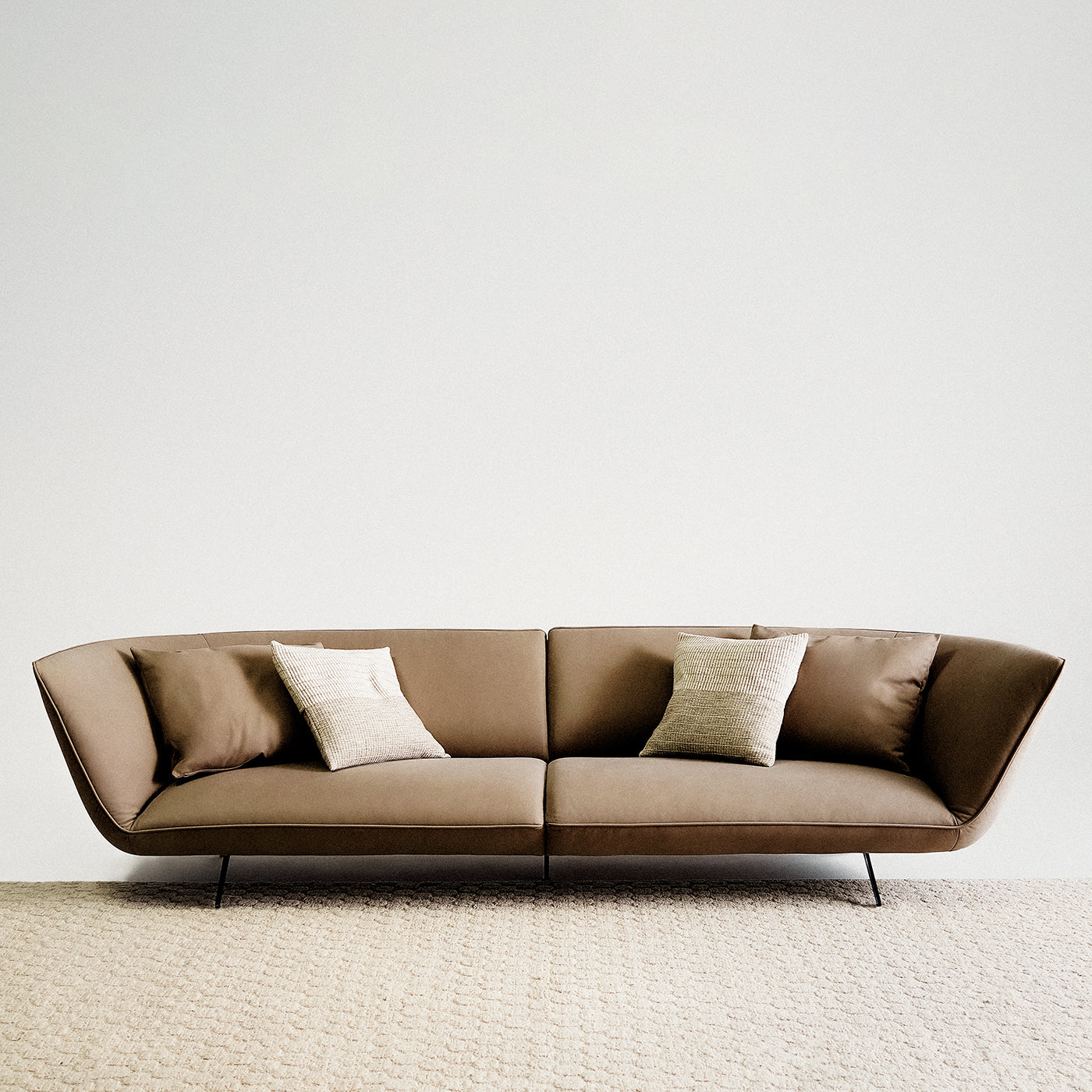 Athene 3-Seater Leather Sofa by Ludovica + Roberto Palomba Ferri 1956 | Artemest