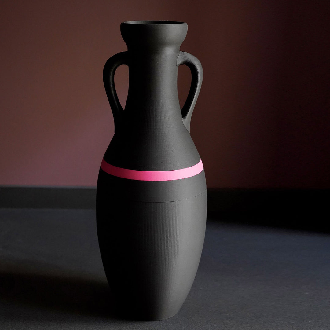 Giulio Cesare XL Black And Fucsia Amphora Pop Pot | Artemest