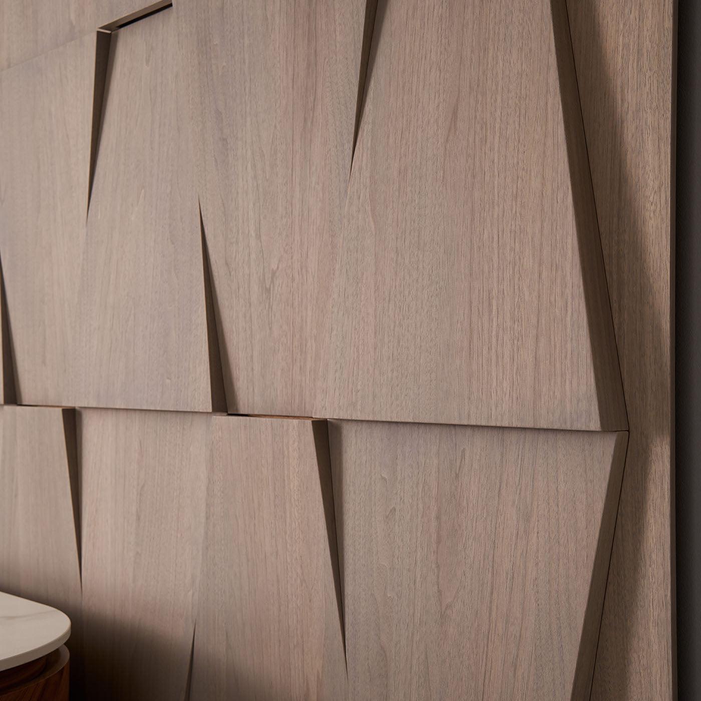 Modular Boiserie Wall Paneling in Canaletto Walnut Wood Modesign | Artemest