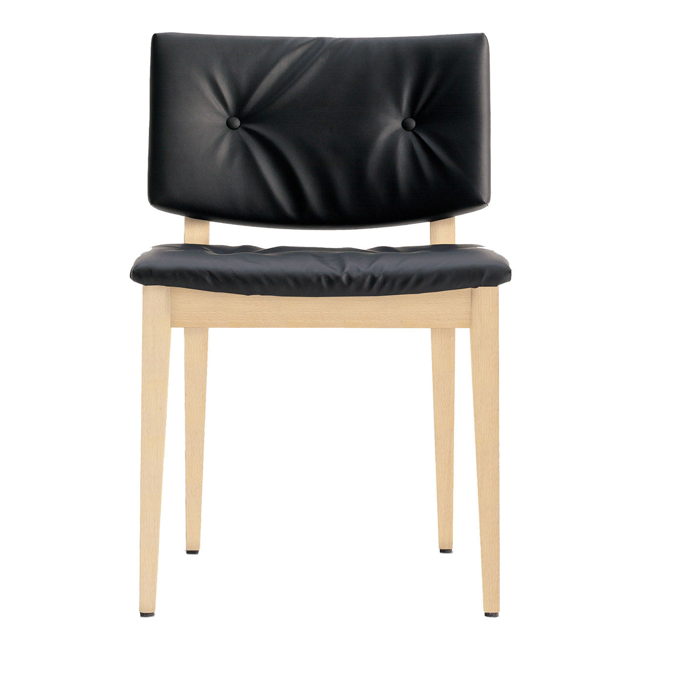 Eileen Small Light-Beech & Black Chair by Werther Toffoloni Billiani ...