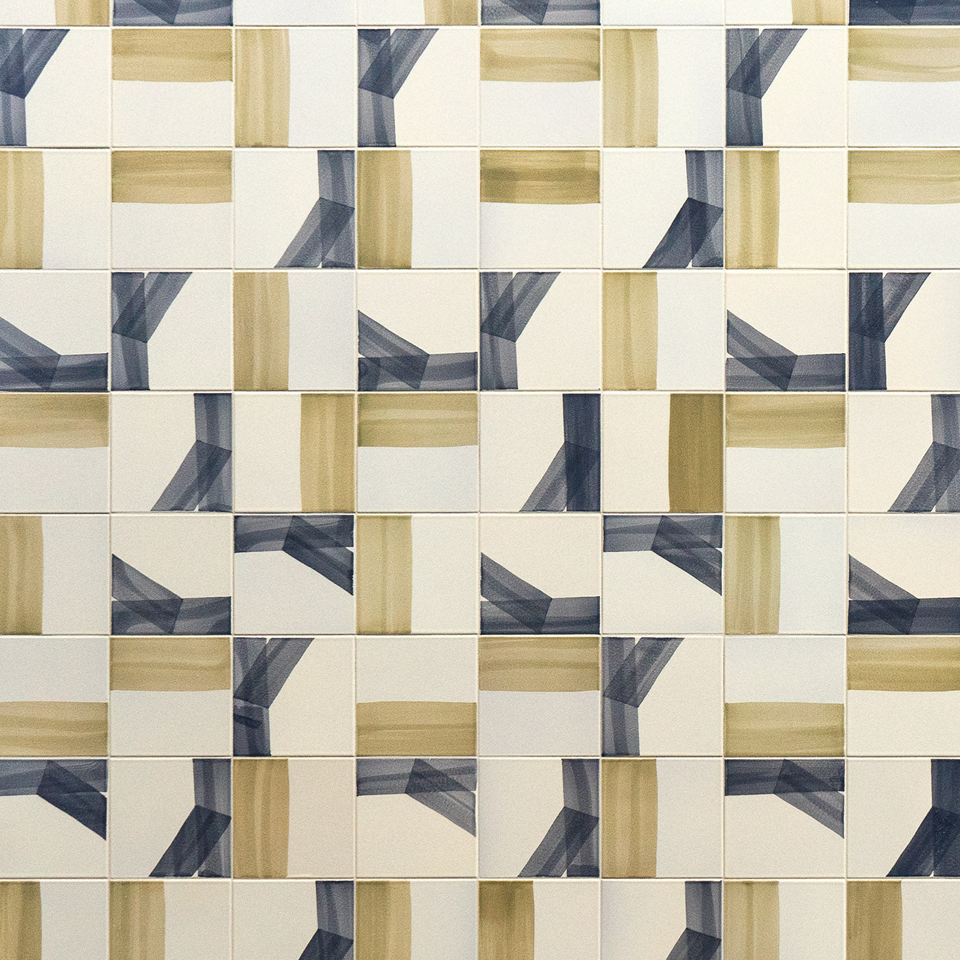 Tracce Set of 45 Green & Blue Tiles by Margherita Rui Ninefifty | Artemest